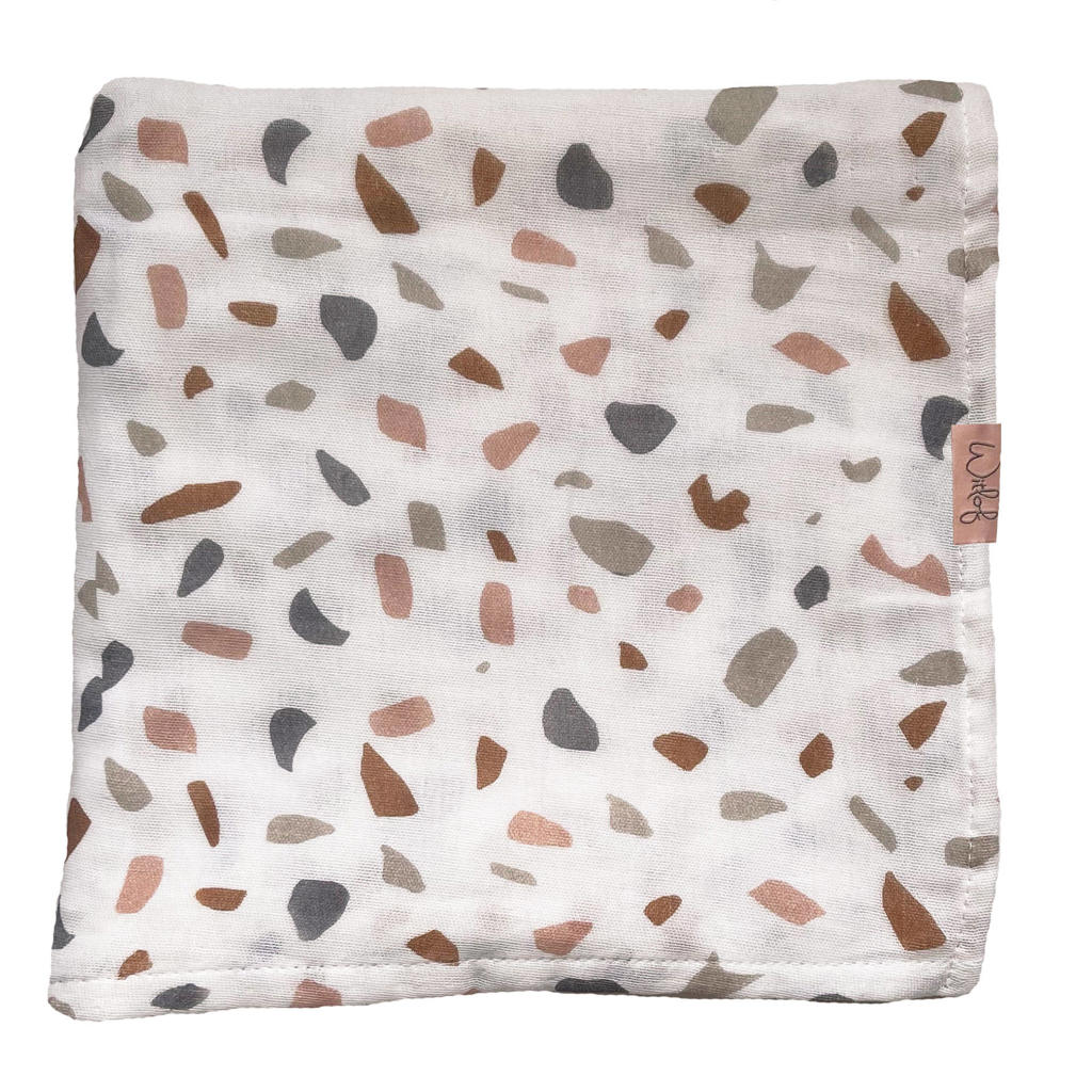 Witlof for kids swaddle/hydrofiele doek Colour your world 120x120cm ...