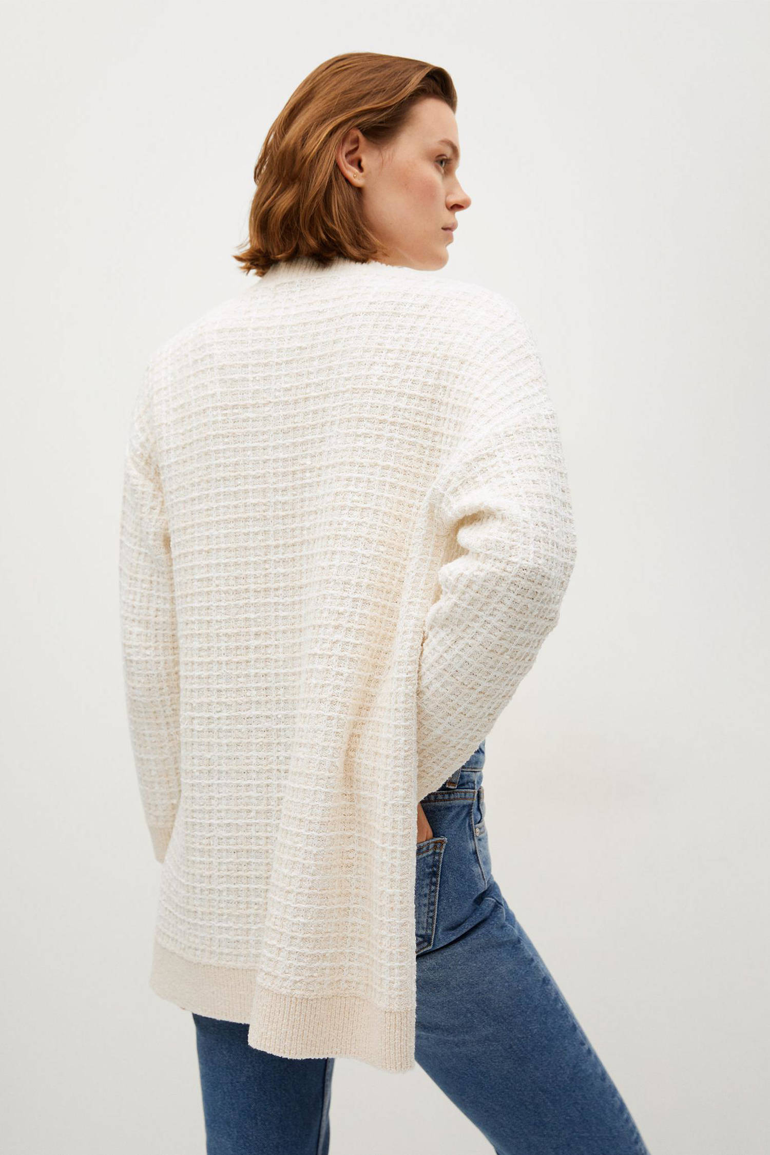 Mango vest lichtbeige | wehkamp