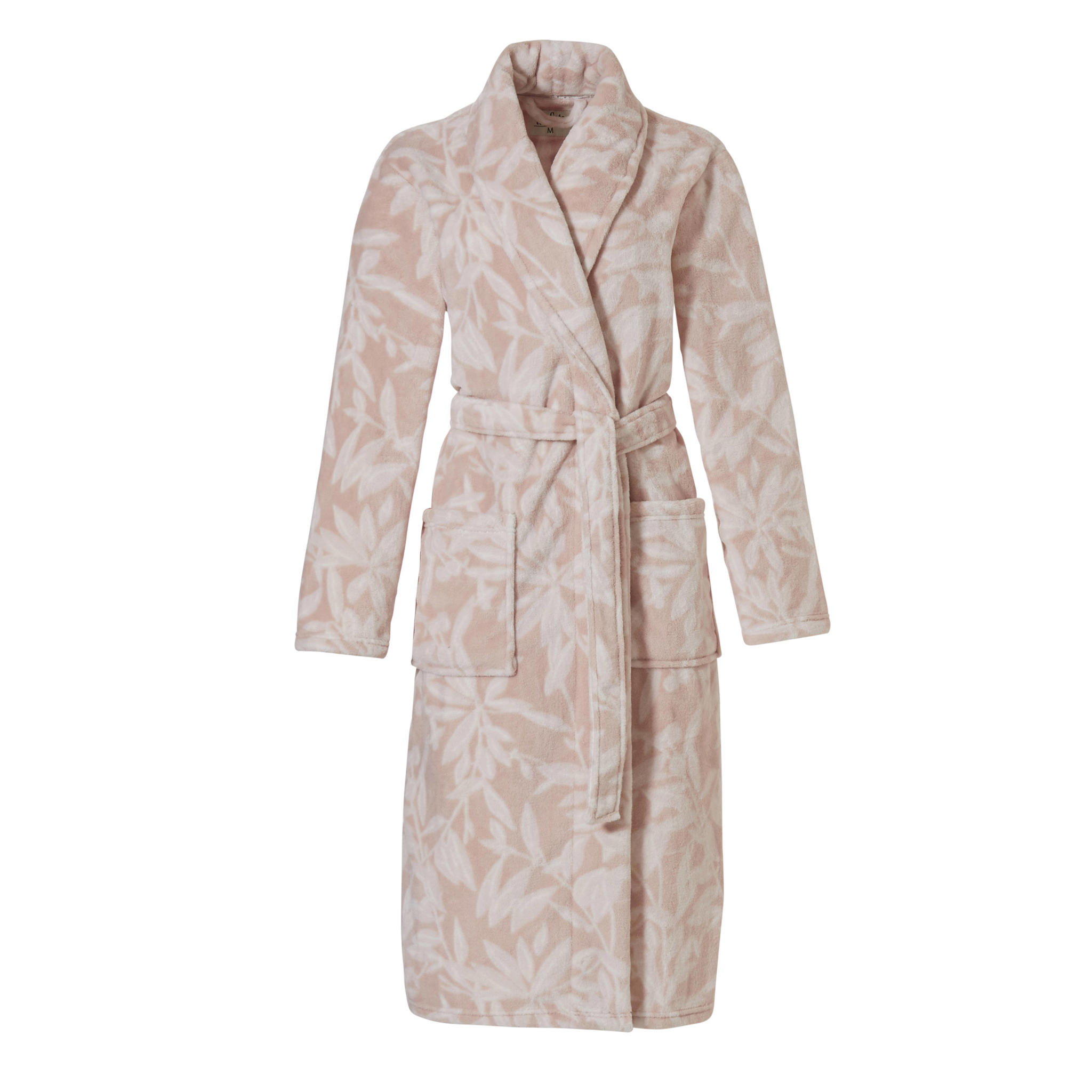 ten Cate fleece badjas met all over print roze | wehkamp