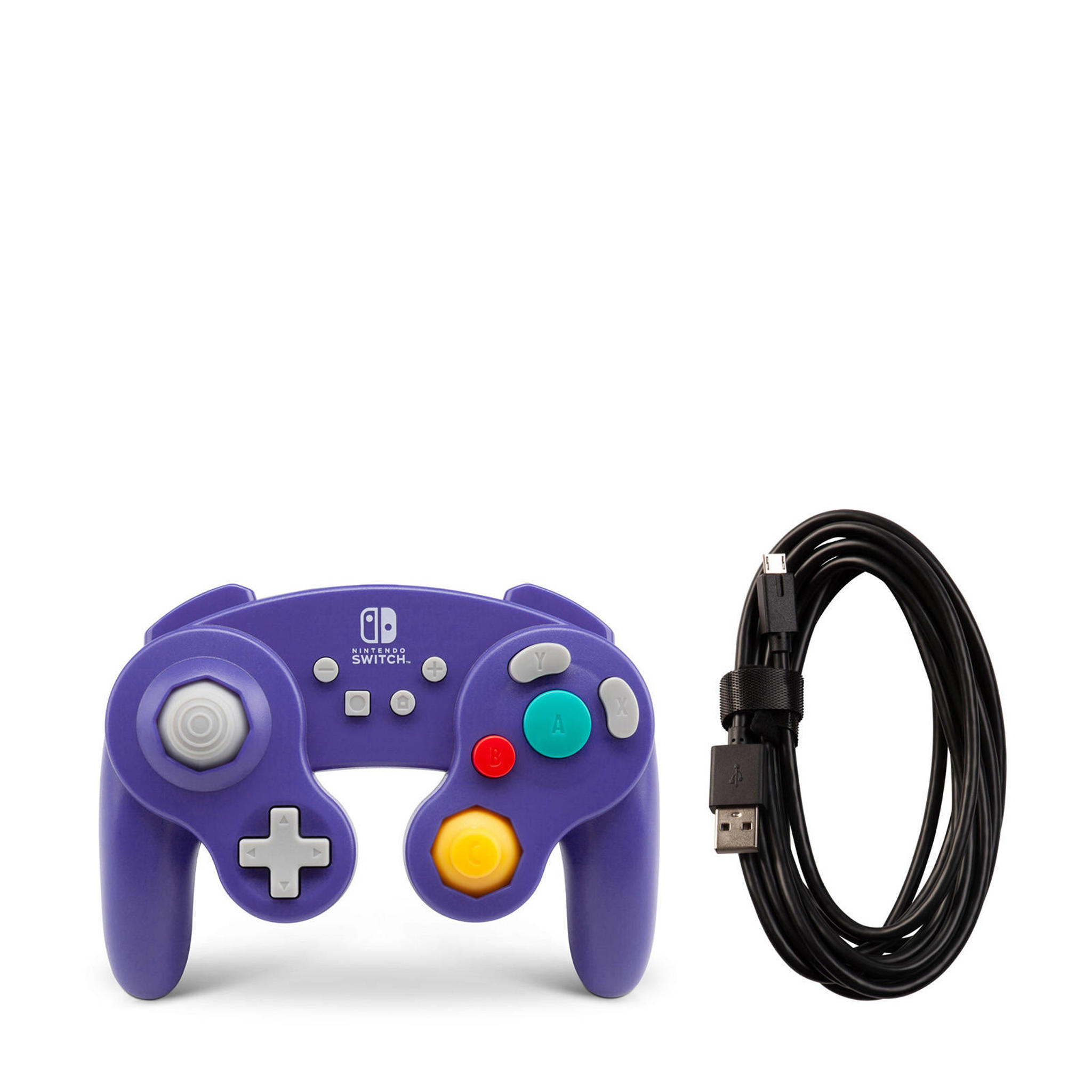 PowerA Nintendo Switch Wired controller Gamecube Style paars | wehkamp