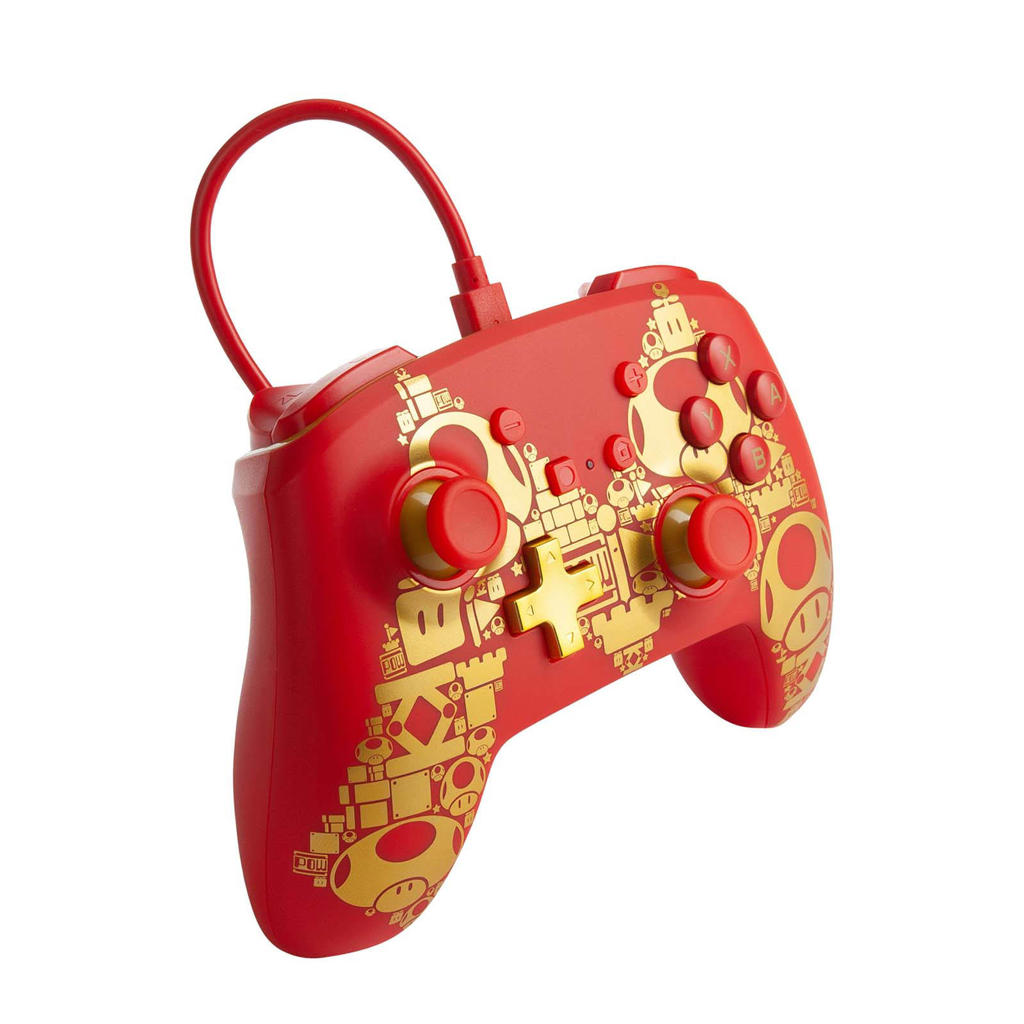 PowerA Nintendo Switch Enhanced Wired controller Mario Gold M | wehkamp