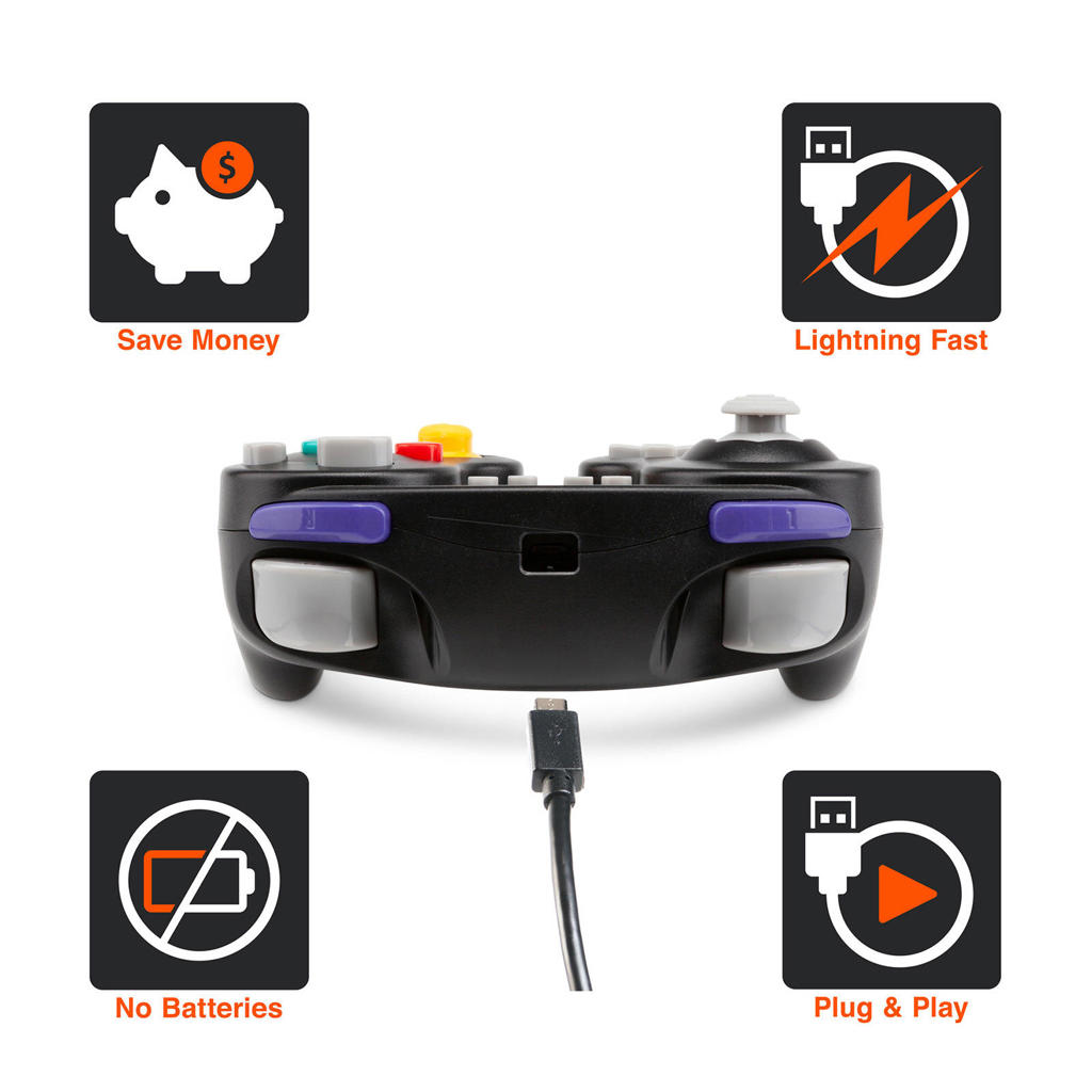 PowerA Nintendo Switch Wired controller Gamecube Style zwart | wehkamp