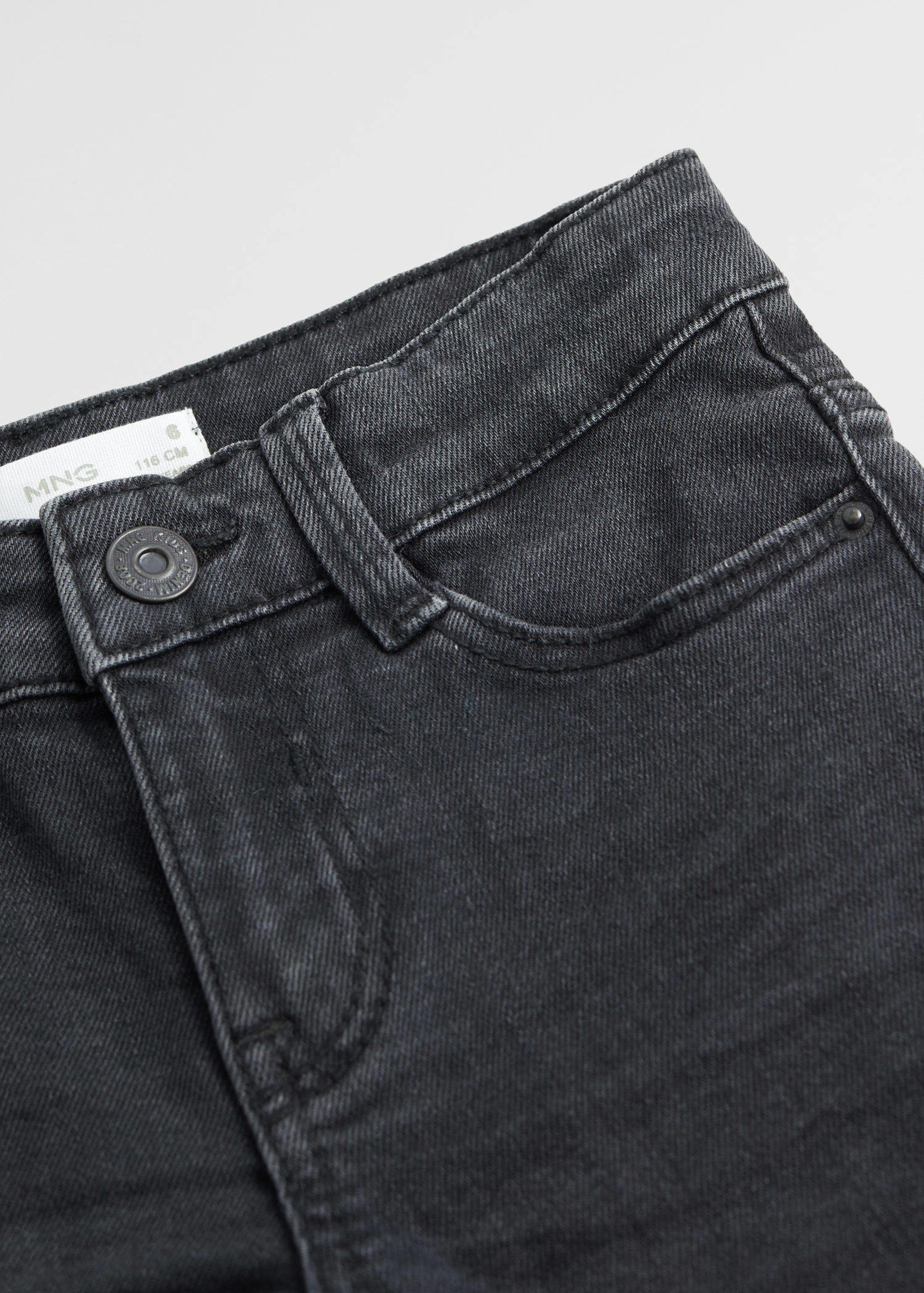 Mango Kids slim fit jeans antraciet | wehkamp