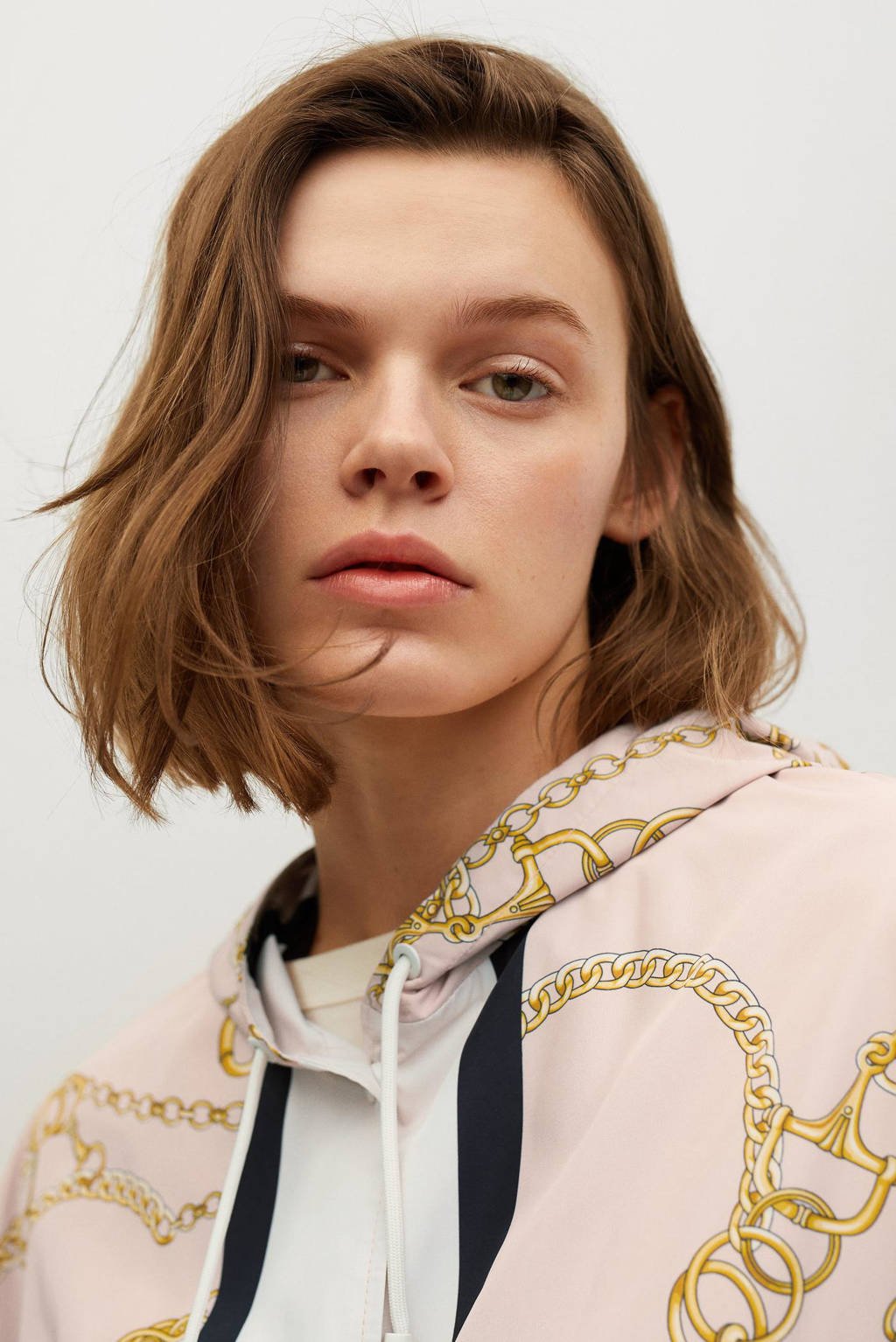 Mango jack zomer met all over print pastelroze/wit/zwart | wehkamp