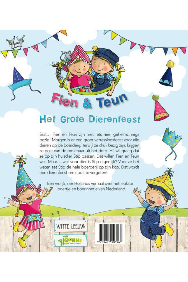 René Noorderveen Fien en Teun: Het grote dierenfeest | wehkamp