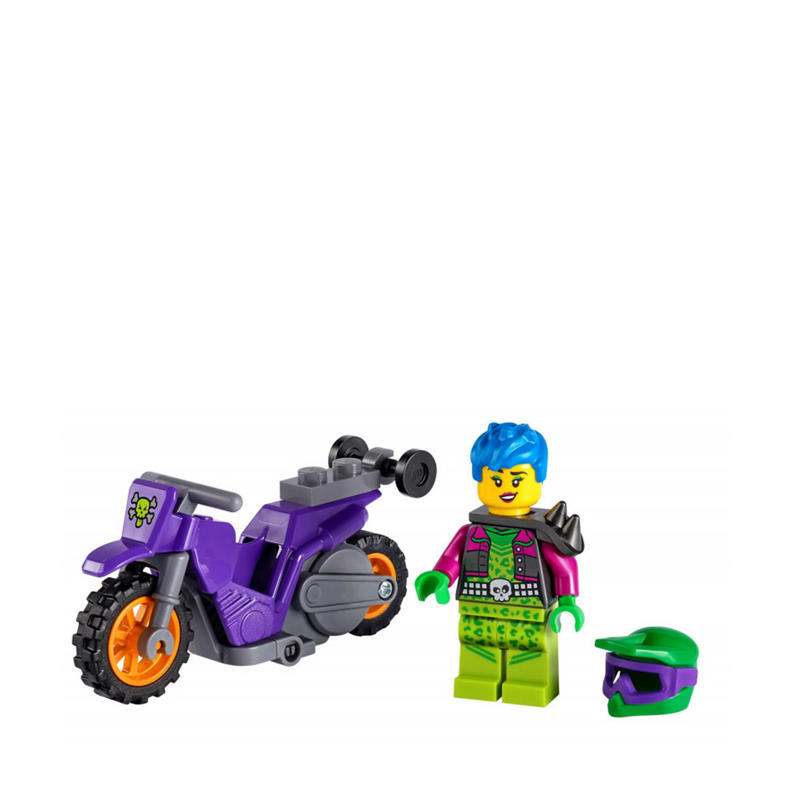 LEGO City Wheelie stuntmotor 60296 | wehkamp