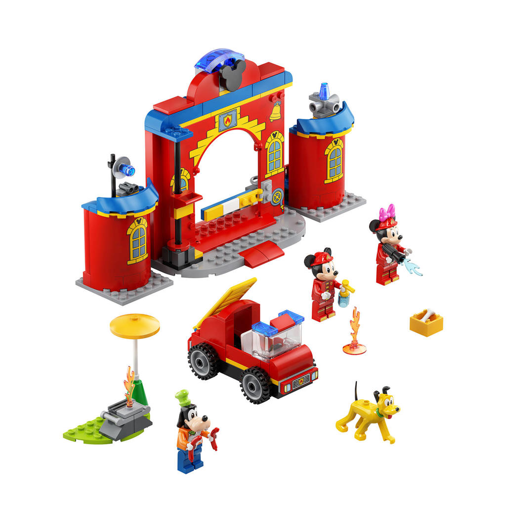 LEGO Disney Princess Mickey & Friends brandweerkazerne & auto 10776 ...