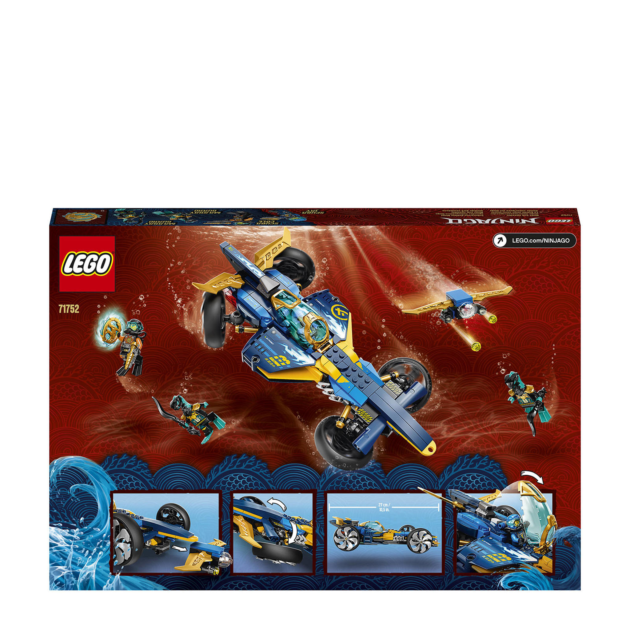 LEGO Ninjago Ninja sub-speeder 71752 | wehkamp