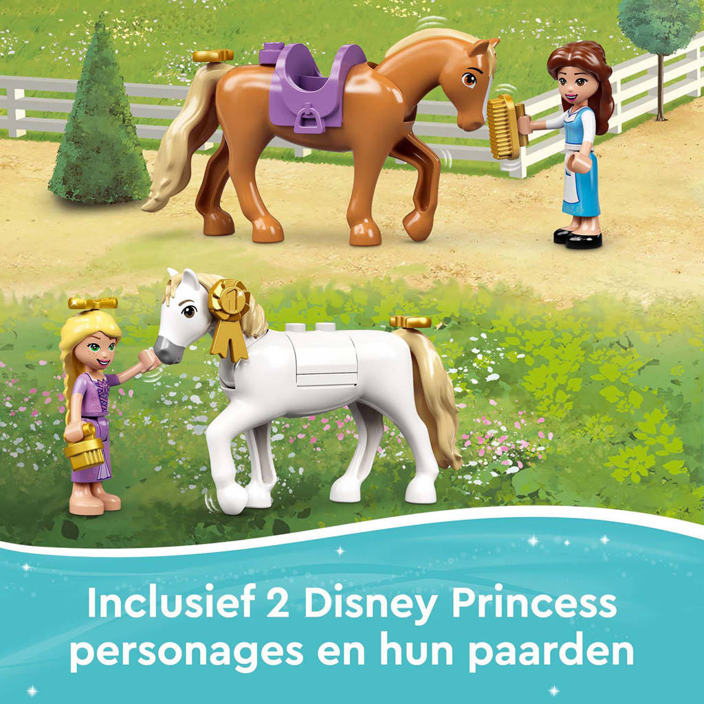 LEGO Disney Princess Belle en Rapunzel's koninklijke paardenstal 43195 ...