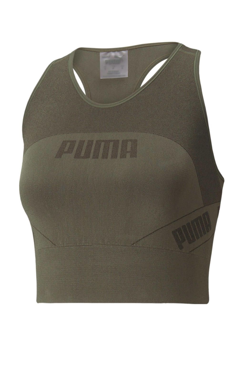 Puma crop top donkergroen kopen? | Morgen in huis | wehkamp