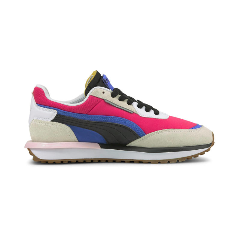 Puma City Rider sneakers grijs/fuchsia/paars | wehkamp
