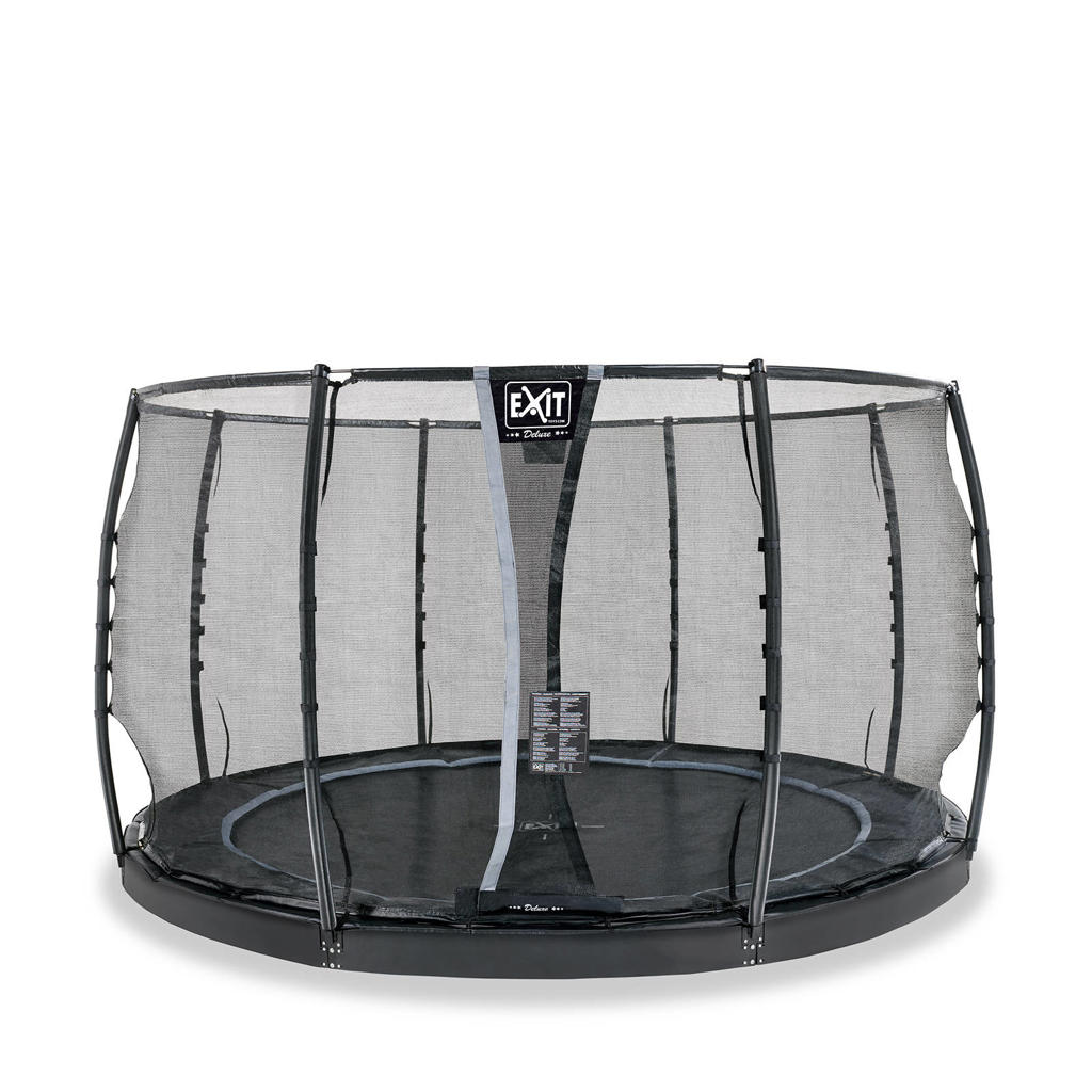 EXIT Dynamic groundlevel trampoline ø366cm met veiligheidsnet Ø366 cm ...