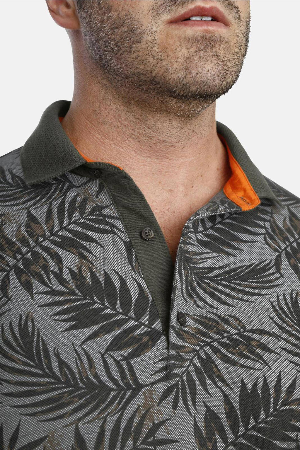 Charles Colby polo EARL ANGUS Plus Size grijs | wehkamp