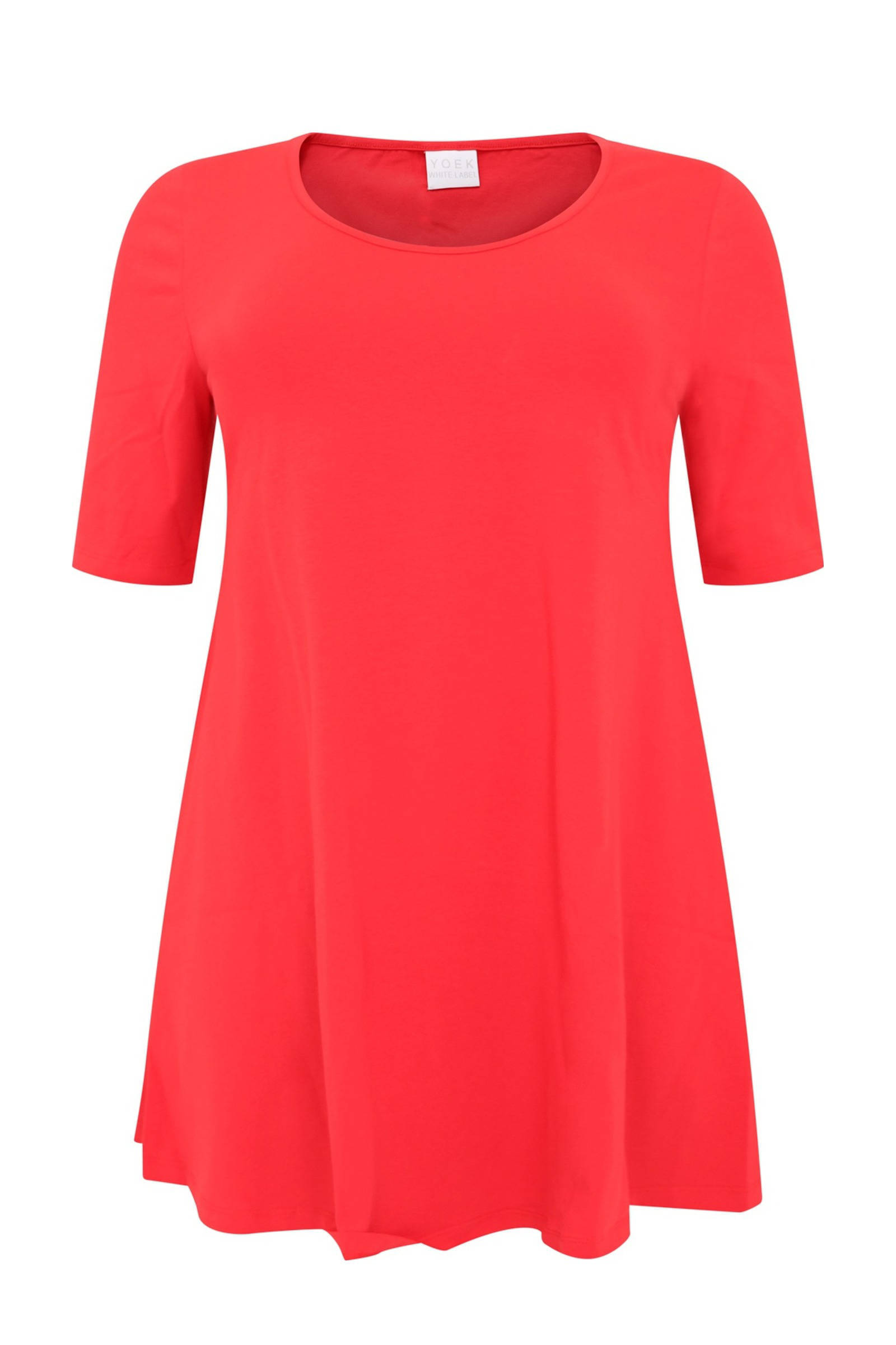 Yoek tuniek rood ORGANIC COTTON | wehkamp