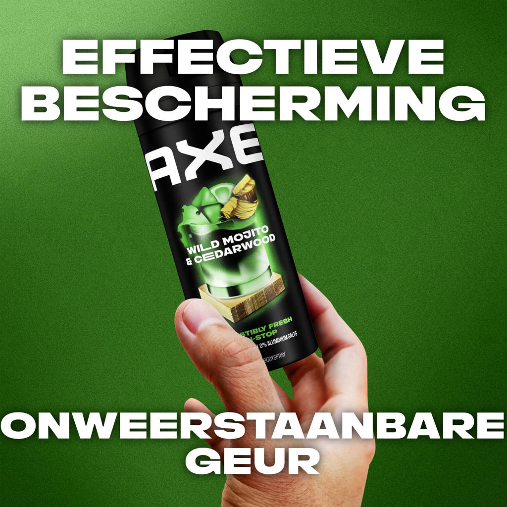 Axe Wild Green Mojito & Cedarwood deodorant bodyspray - 6 x 150 ml ...