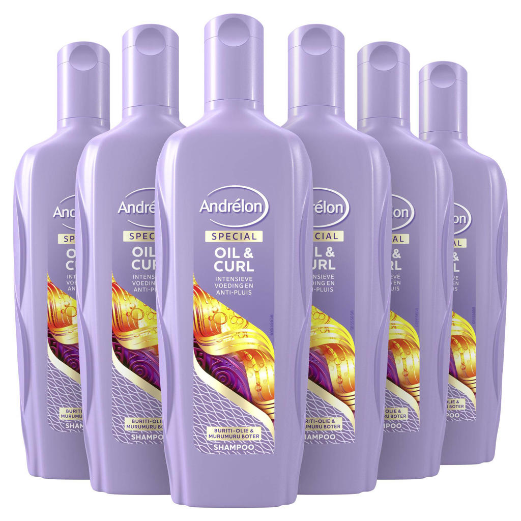 Andrélon Special Oil & Curl shampoo - 6 x 300 ml - voordeelverpakking ...