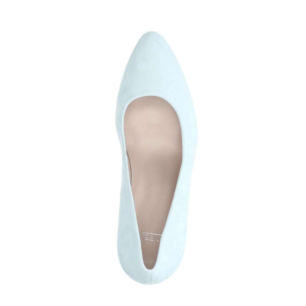 Manfield suède pumps mintgroen | wehkamp