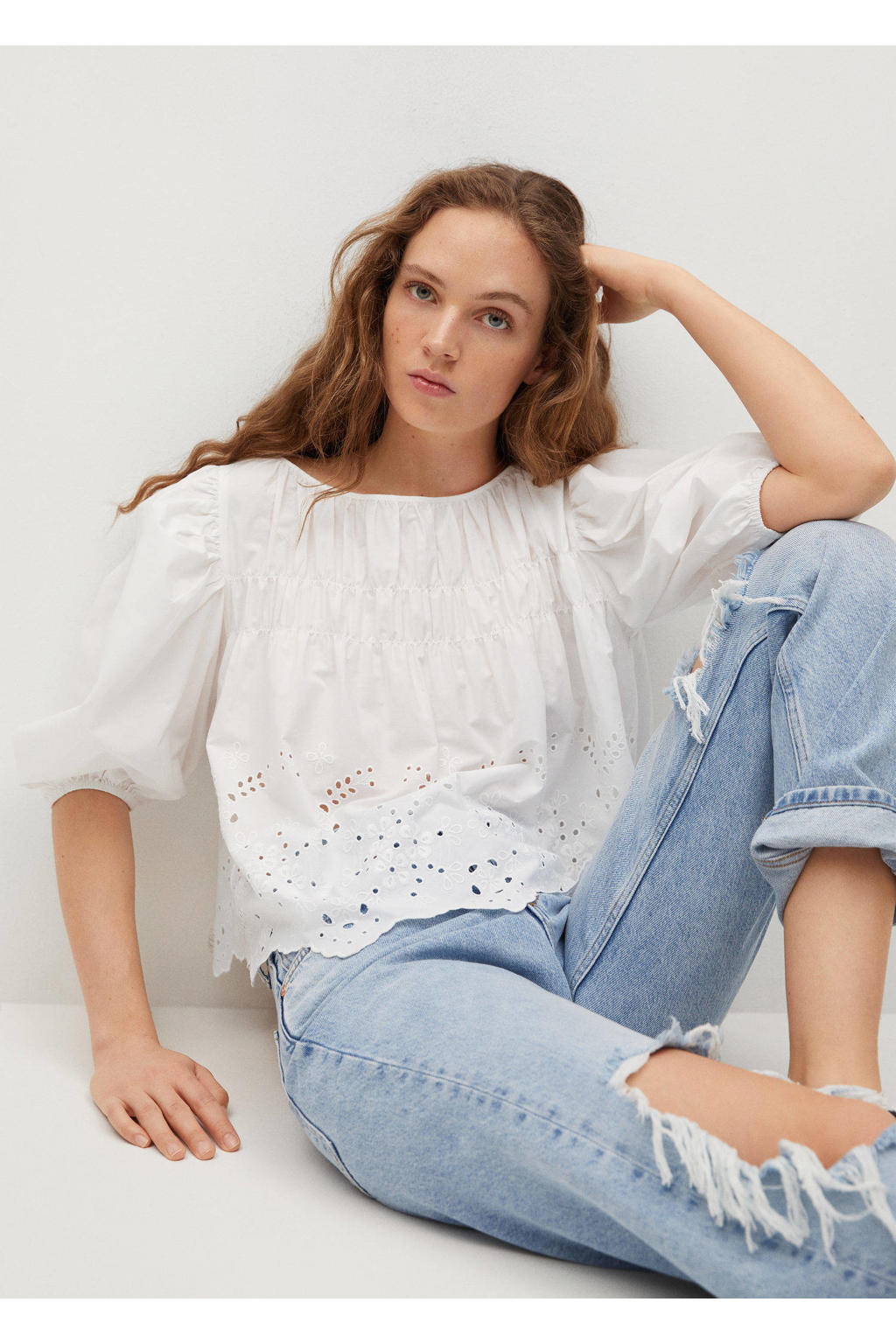 Mango top wit | wehkamp