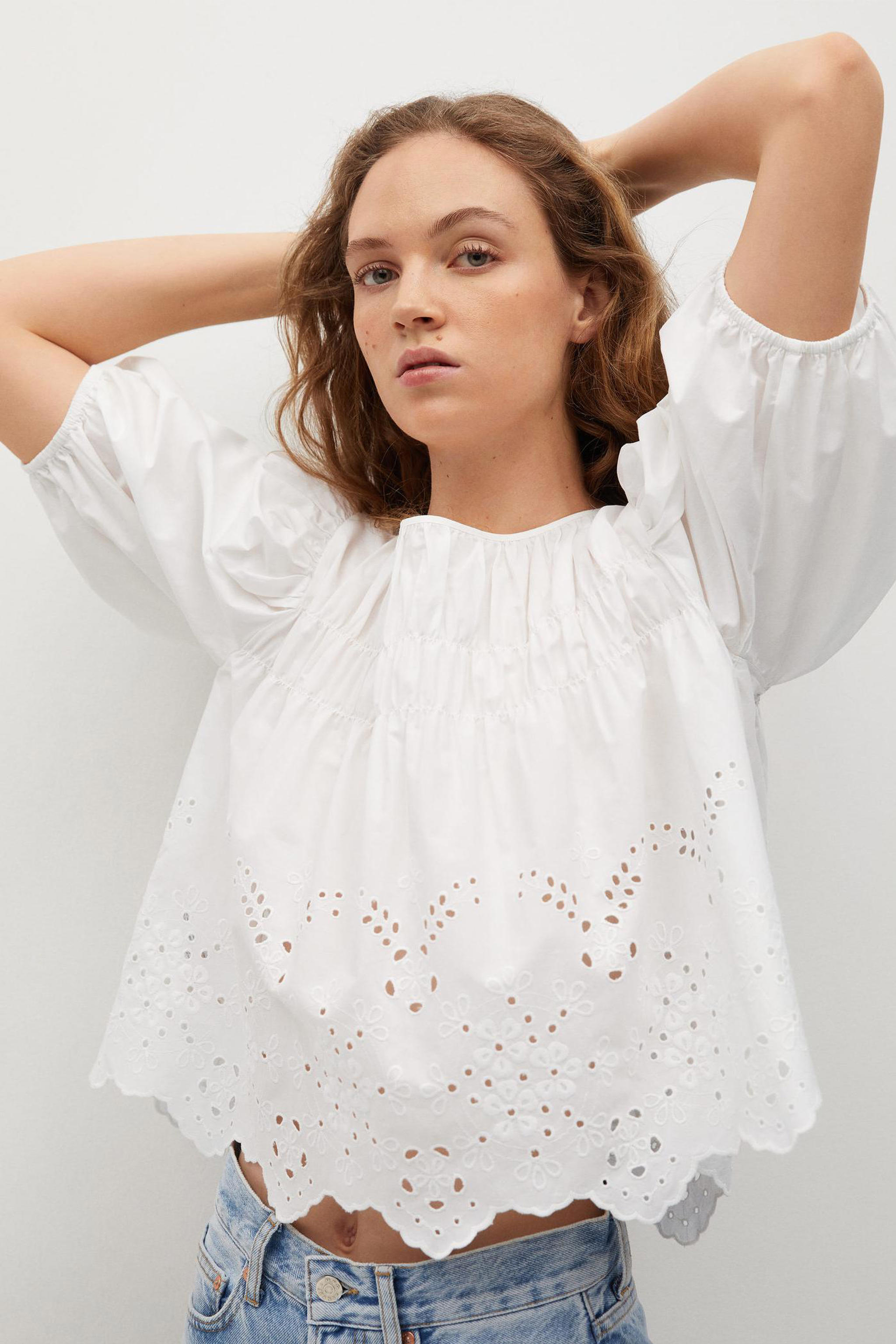 Mango top wit | wehkamp