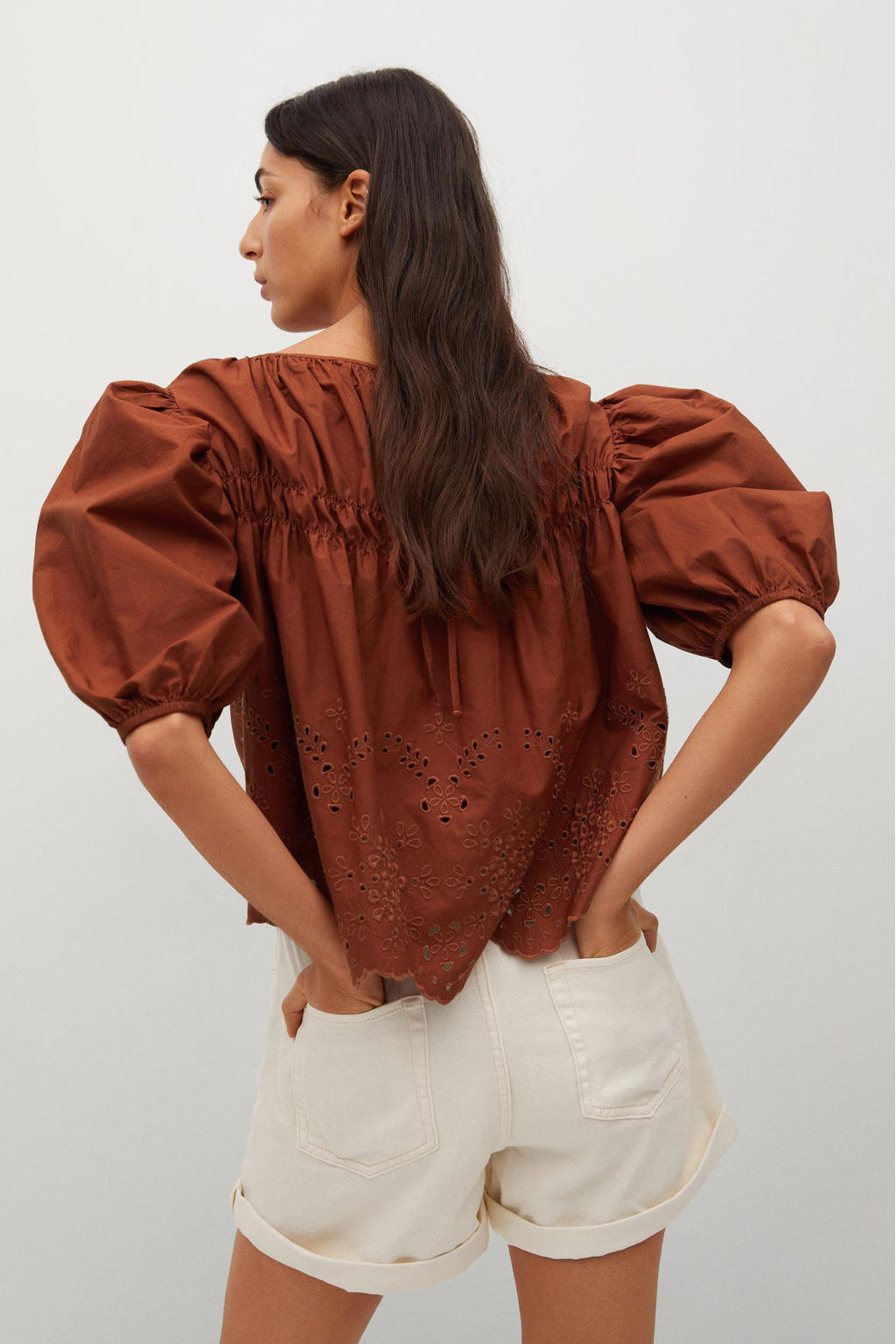 Mango top roest - koper | wehkamp