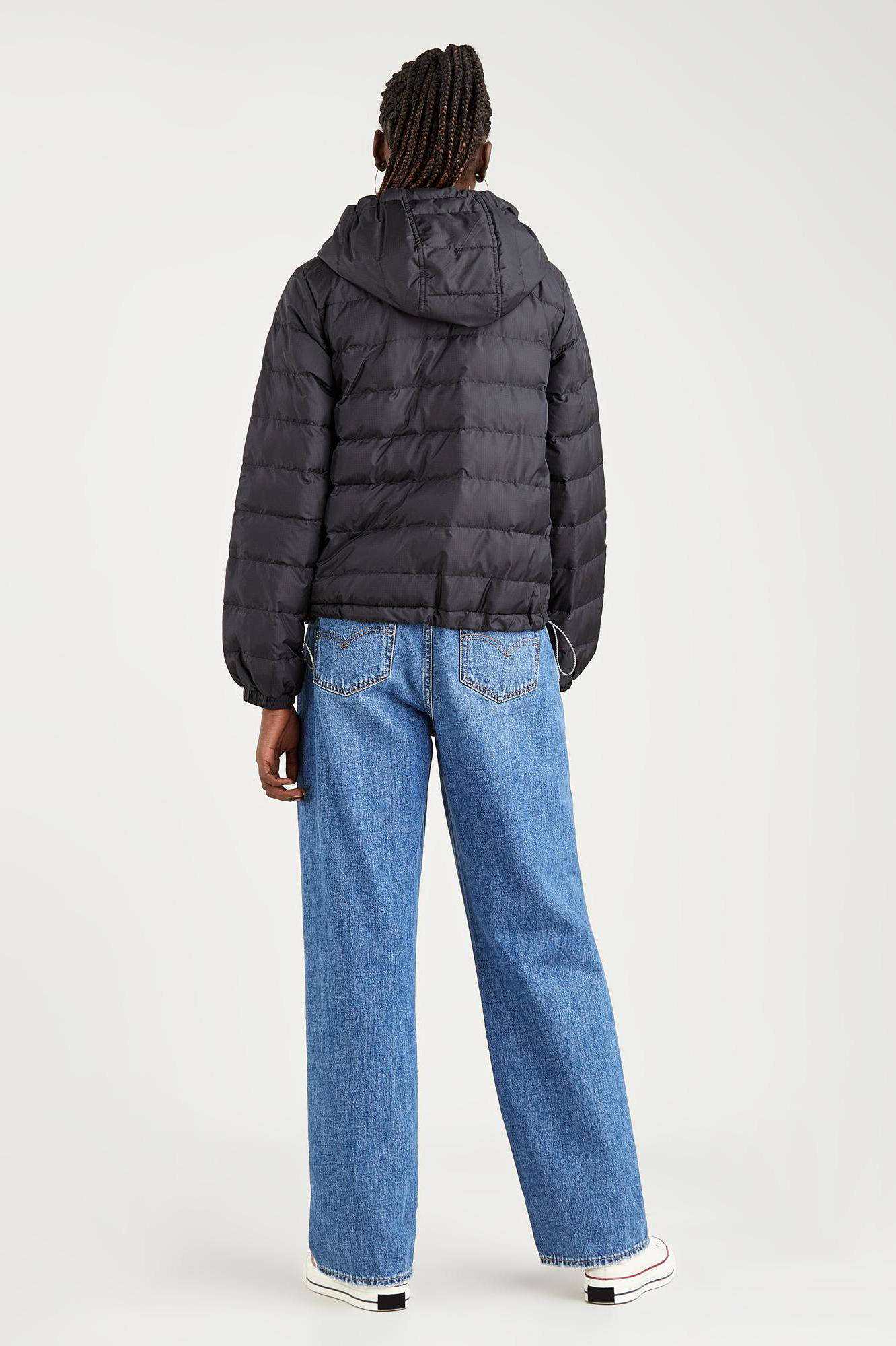 Levi's gewatteerde jas EDIE PACKABLE JACKET zwart | wehkamp