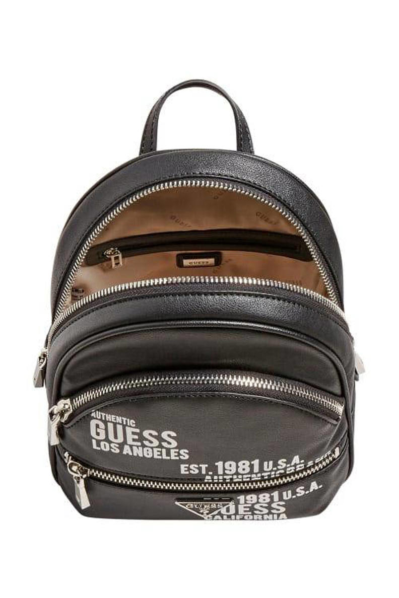 GUESS rugzak Manhattan zwart/wit | wehkamp