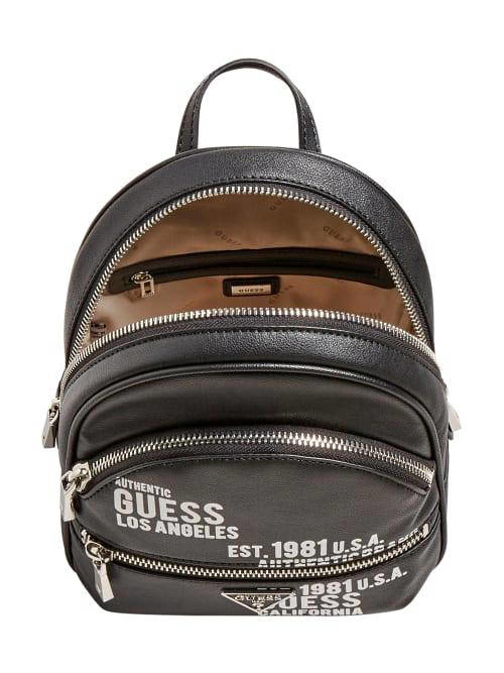 GUESS rugzak Manhattan zwart/wit | wehkamp