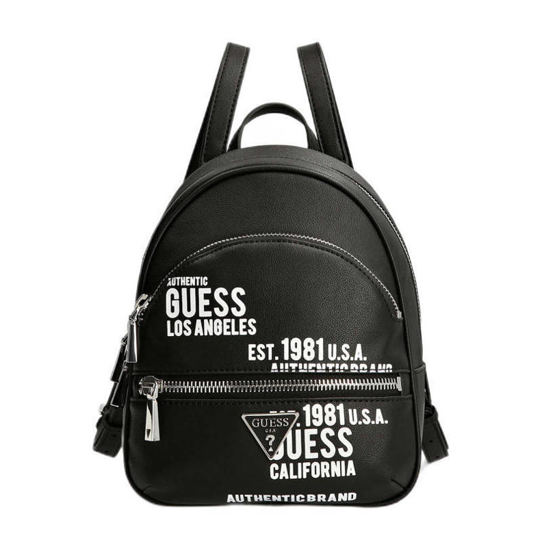 GUESS rugzak Manhattan zwart/wit | wehkamp