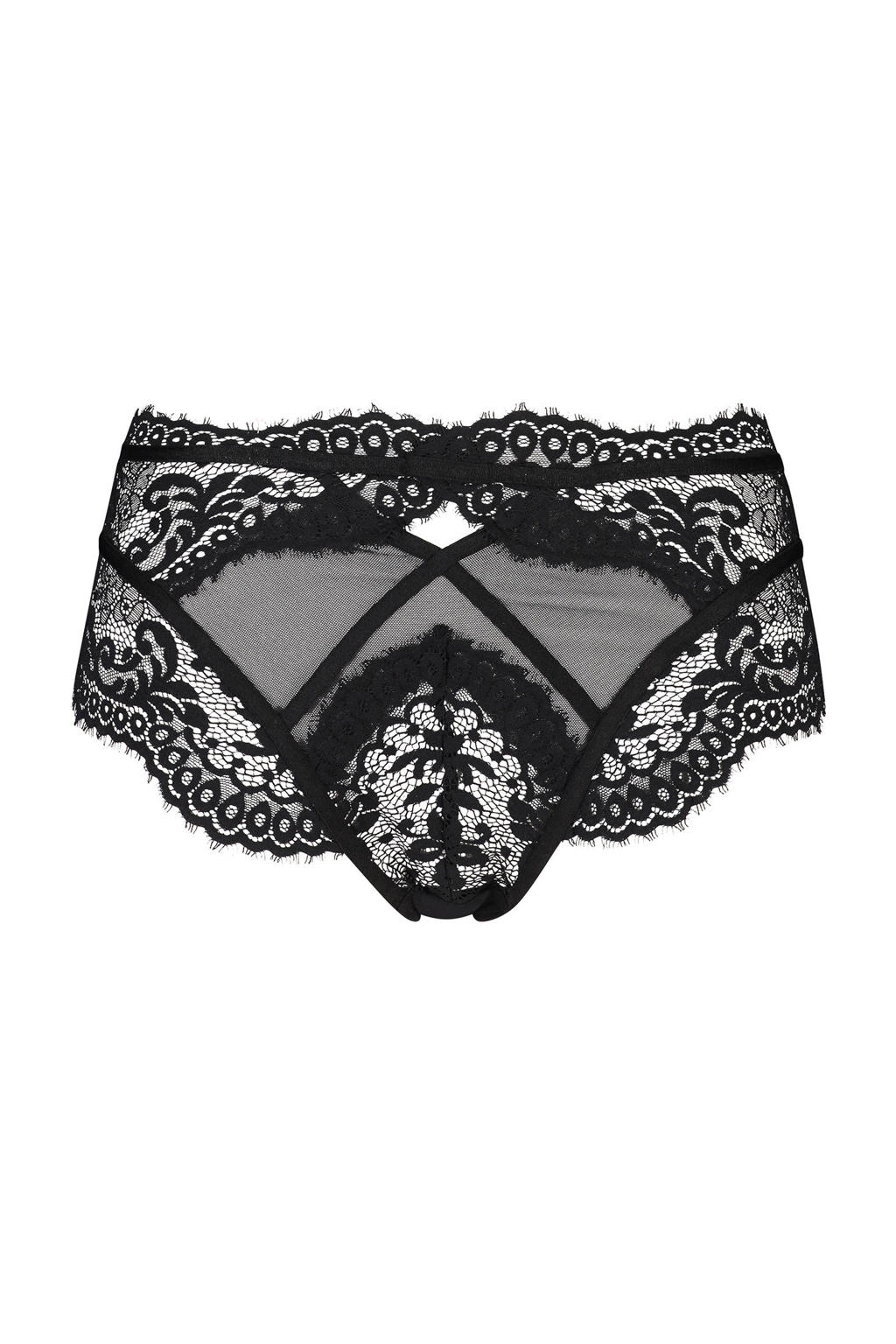 Hunkemöller high waist string Celia zwart | wehkamp