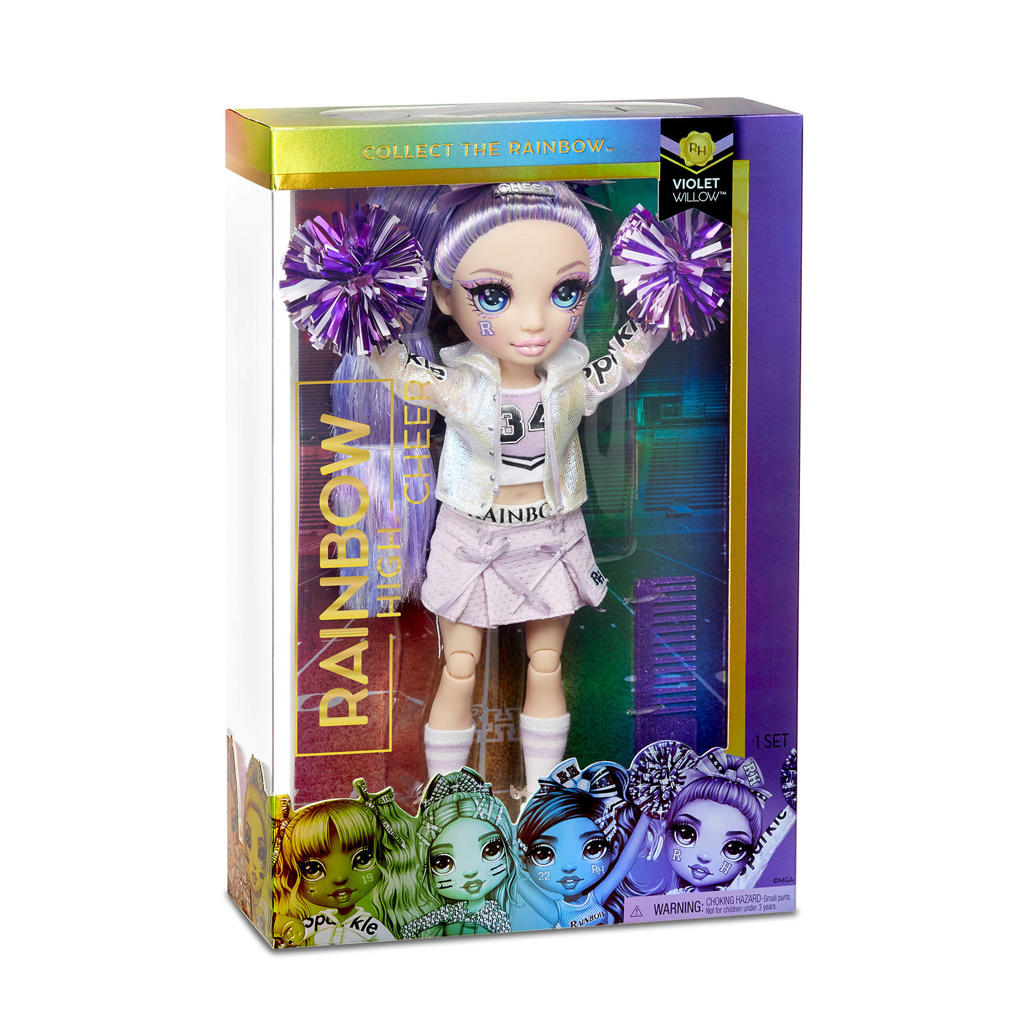 Rainbow High Cheer Doll Violet Willow Purple | wehkamp