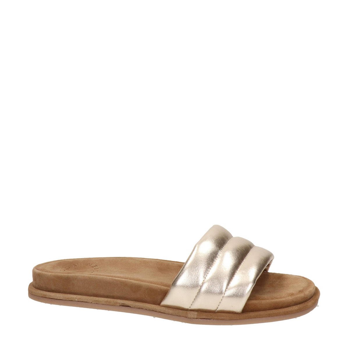 Nelson leren slippers goud kopen? | Morgen in huis | wehkamp