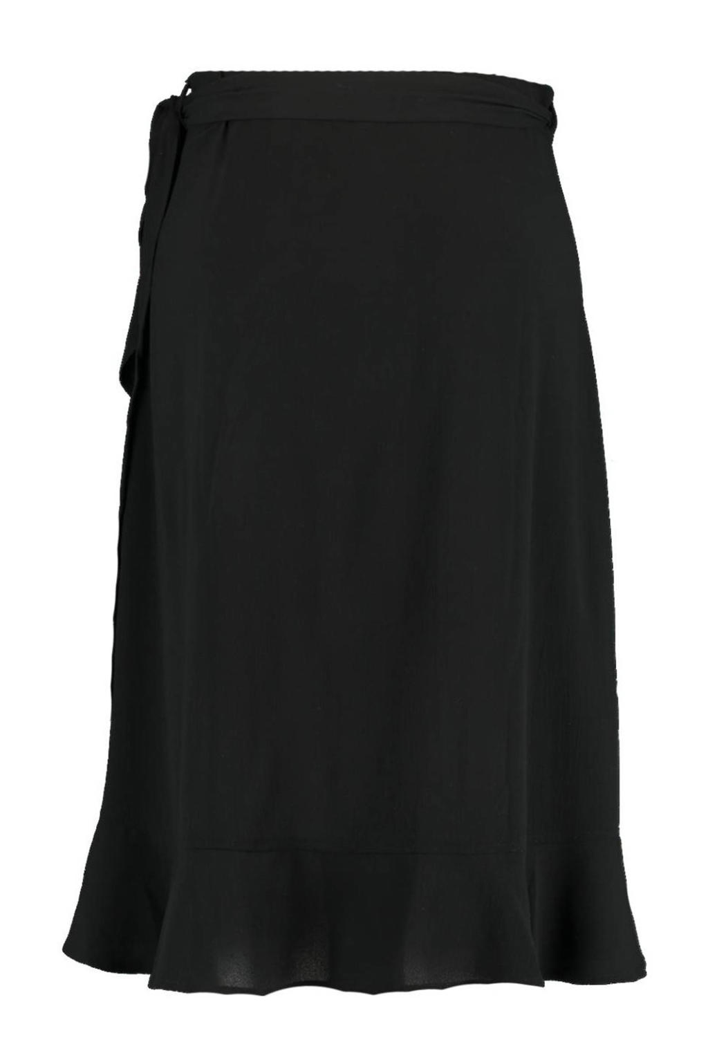 MS Mode rok met volant zwart | wehkamp