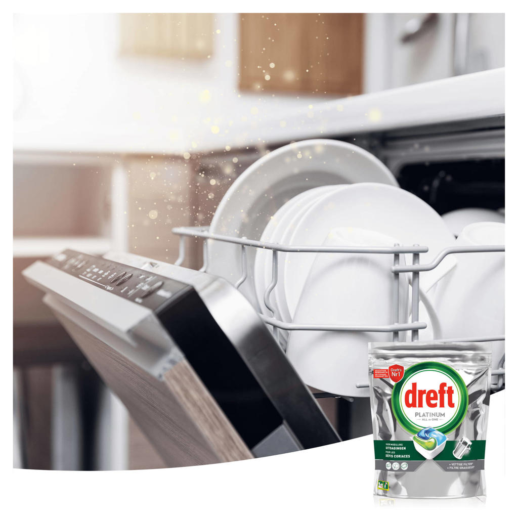 Dreft Platinum Platinum All In One Vaatwascapsules Regular - 208 stuks ...