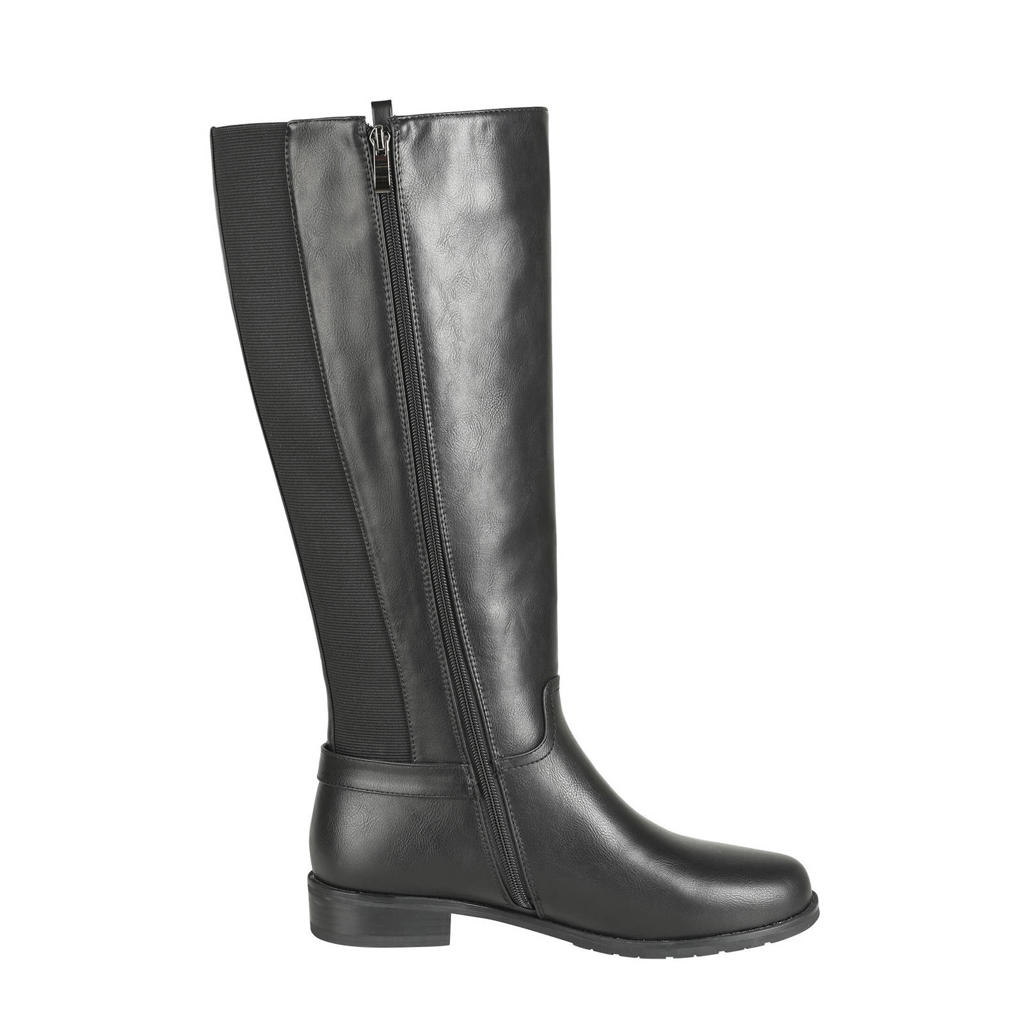 Paprika laarzen met brede schacht zwart | wehkamp