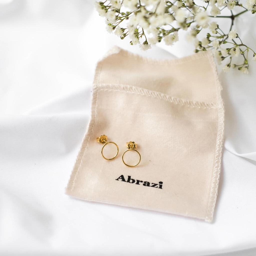 Abrazi verguld zilveren oorbellen Liv | wehkamp