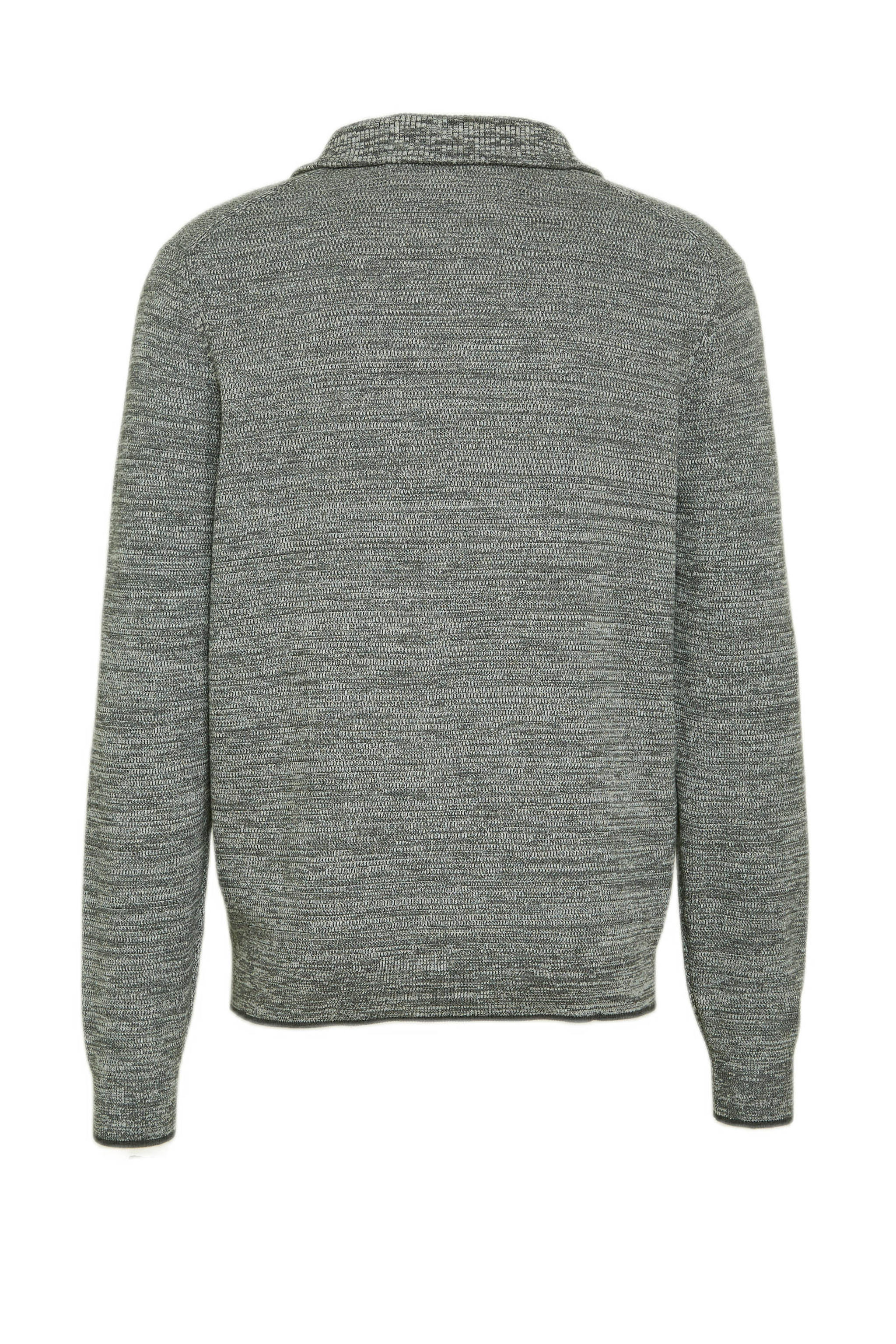 LERROS gemêleerde trui slate grey mel | wehkamp