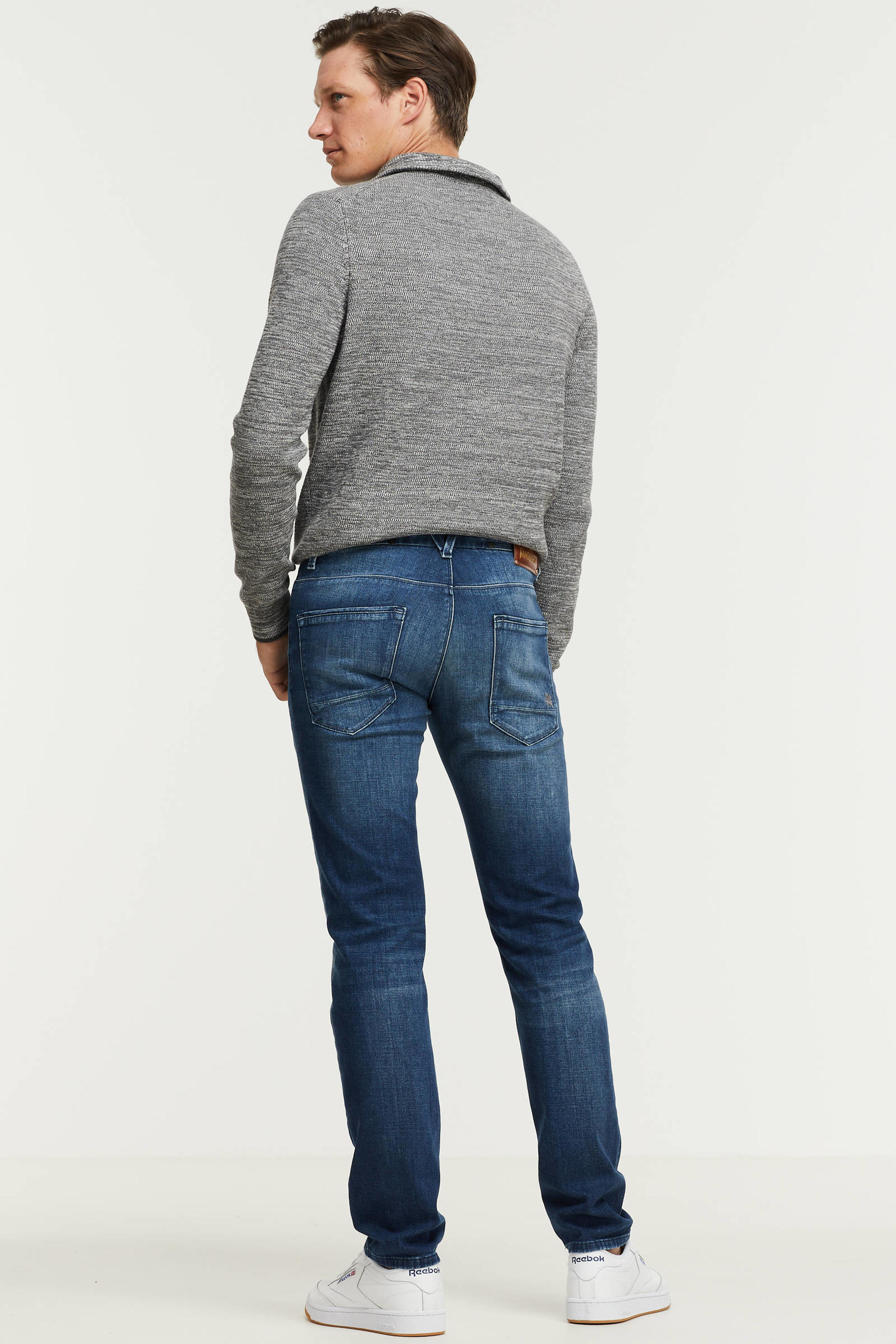 LERROS gemêleerde trui slate grey mel | wehkamp