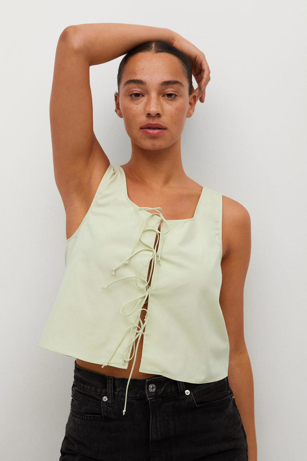 Mango top groen | wehkamp