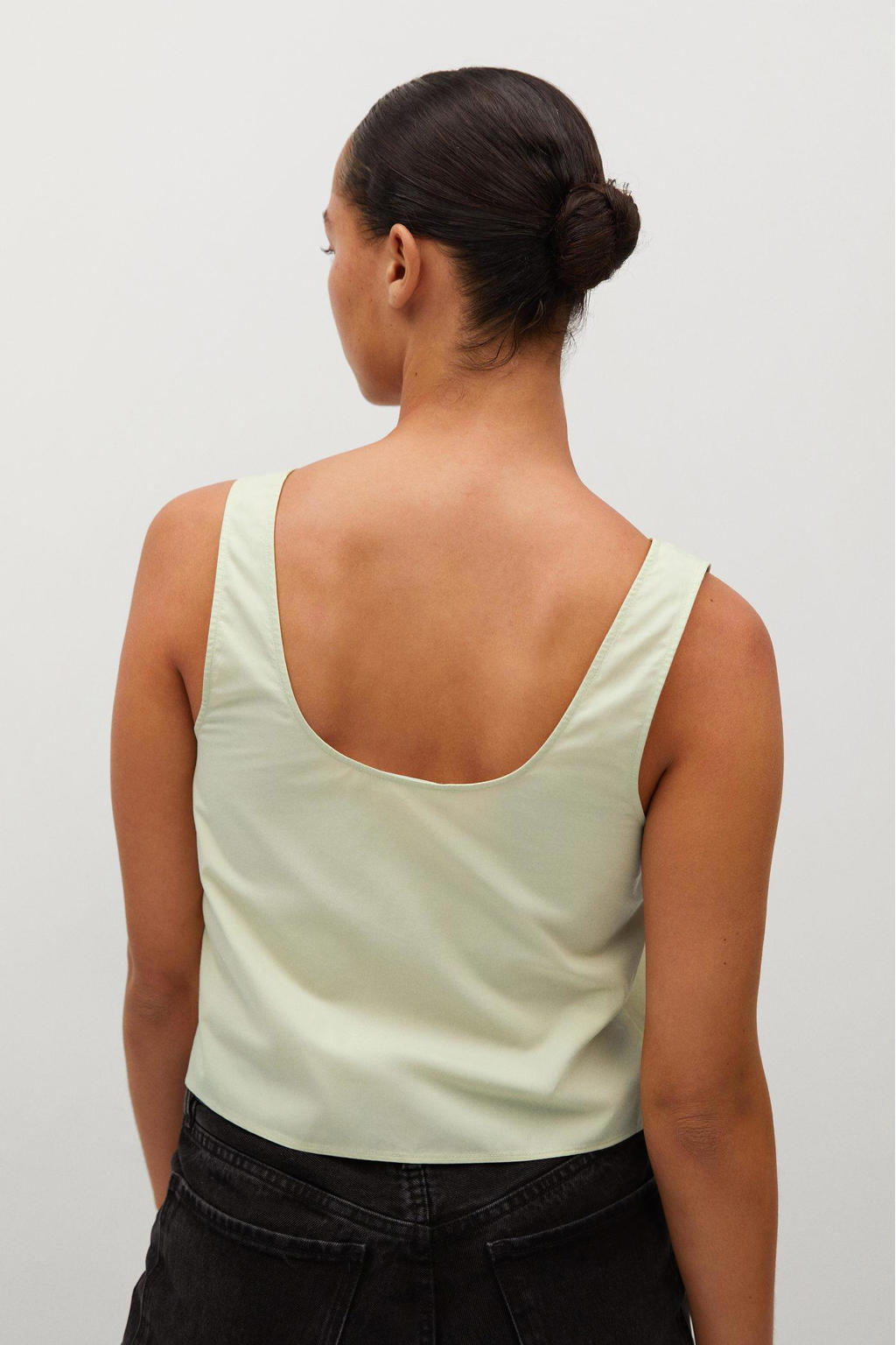 Mango top groen | wehkamp