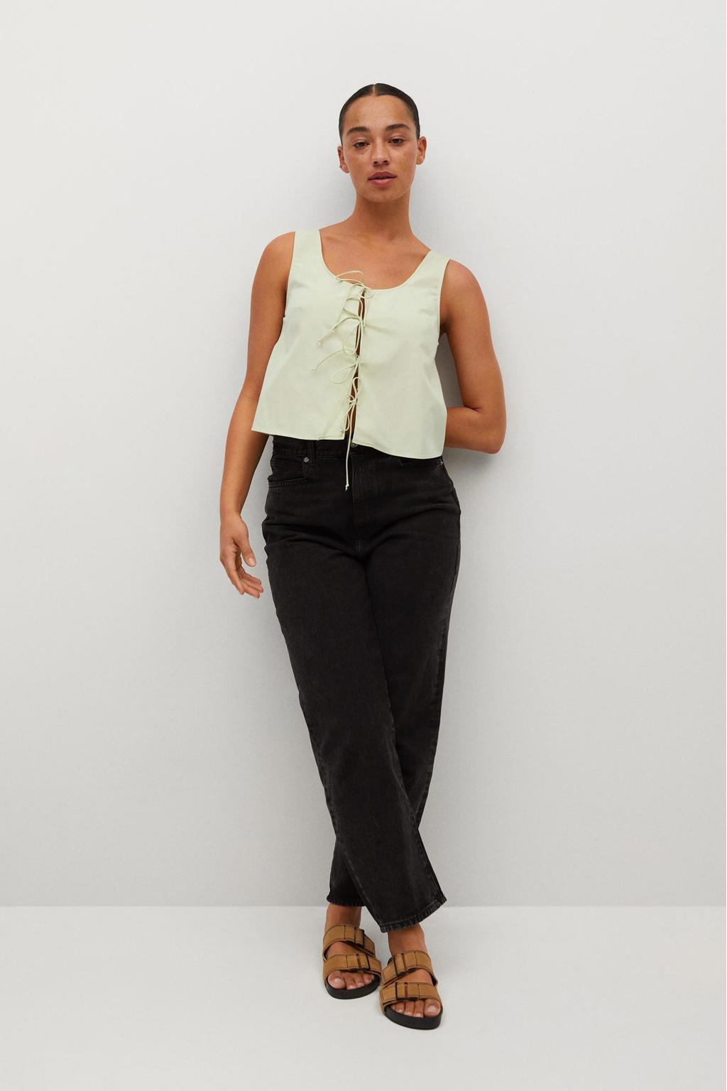 Mango top groen | wehkamp