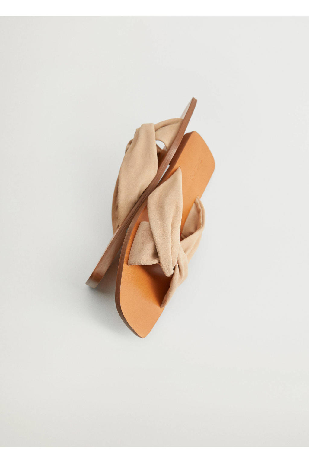 Mango suède slippers beige | wehkamp