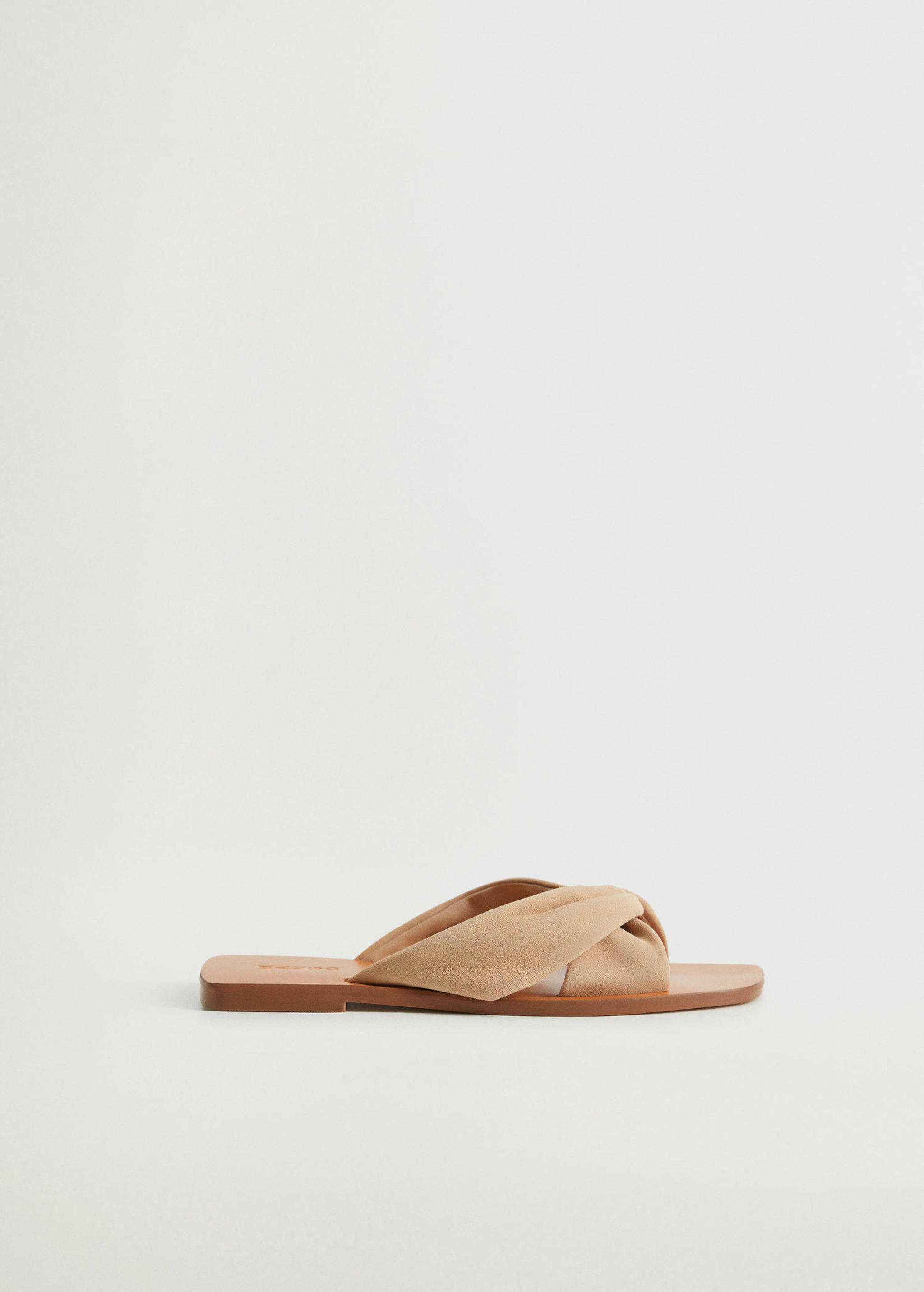 Mango suède slippers beige | wehkamp