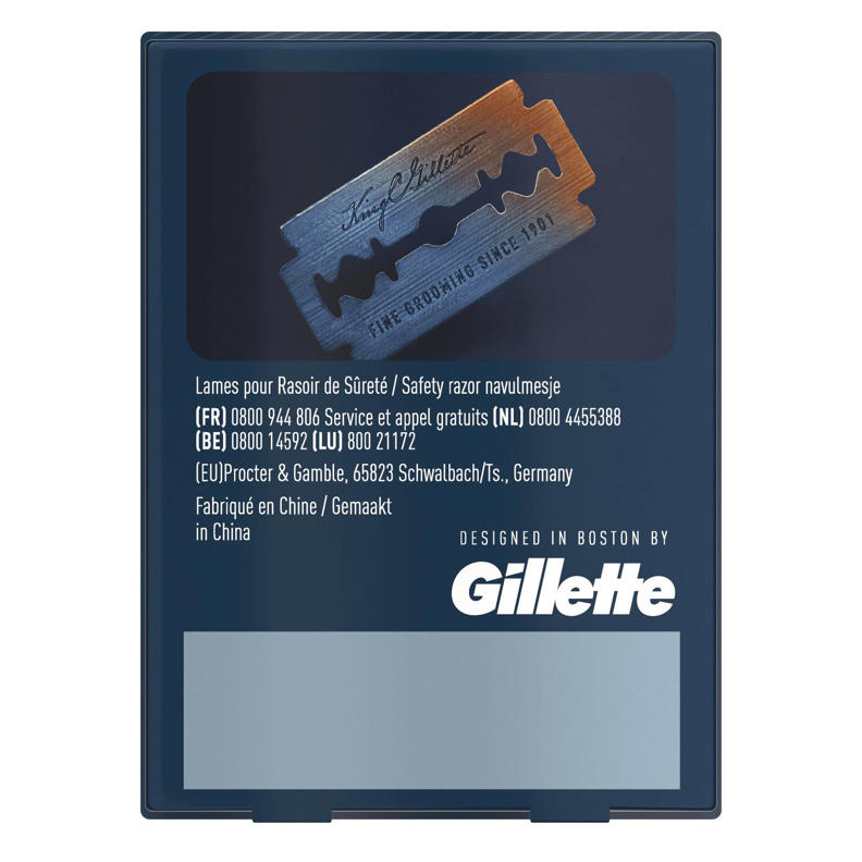 King C. Gillette double edge safety razor scheermesjes | wehkamp