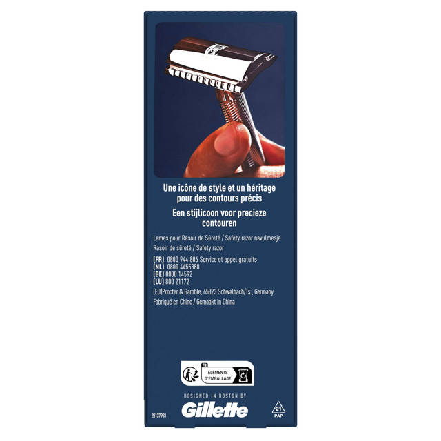 King C. Gillette double edge safety razor scheermesjes | wehkamp