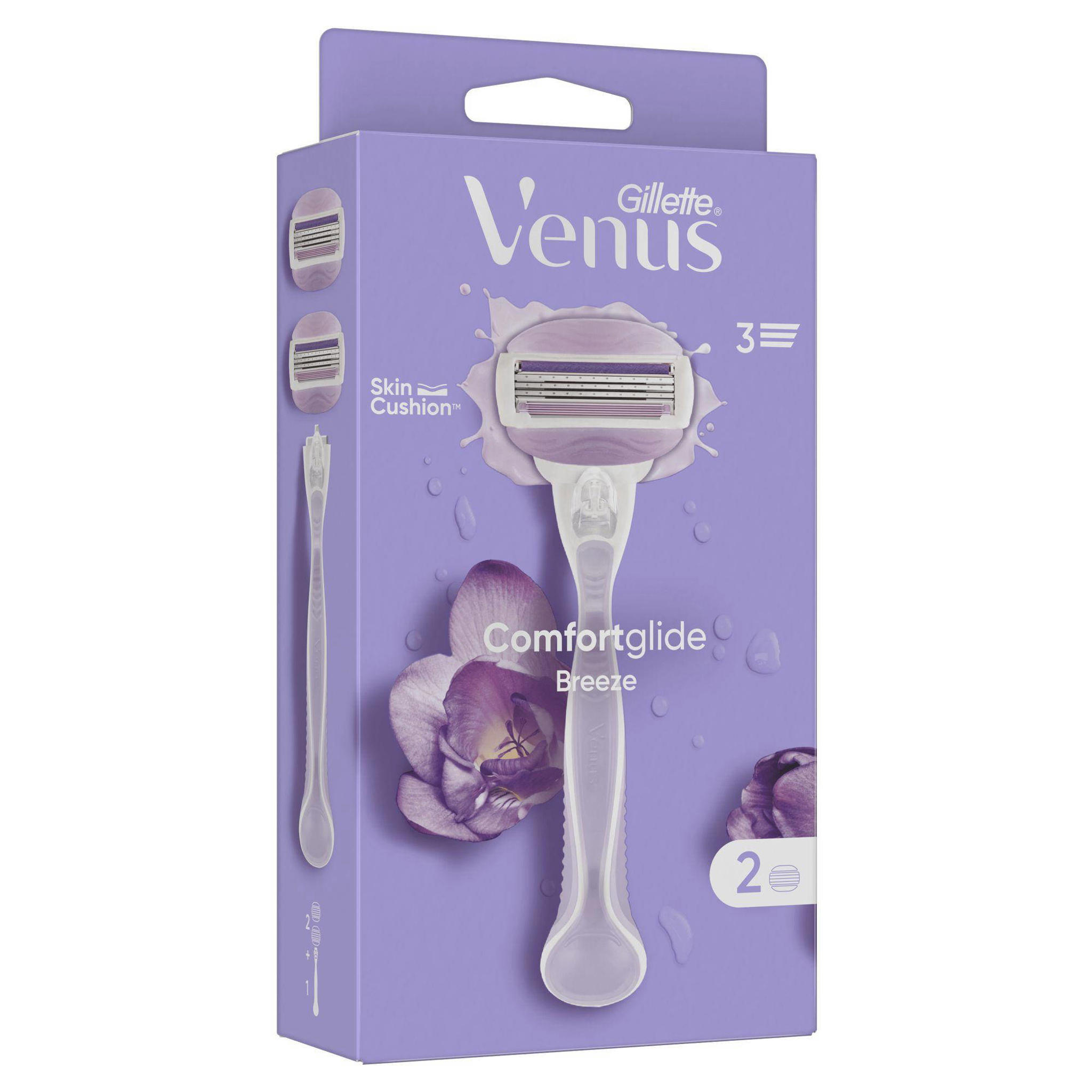 Gillette Venus Comfortglide Breeze Scheersysteem - 2 Navulmesjes | wehkamp