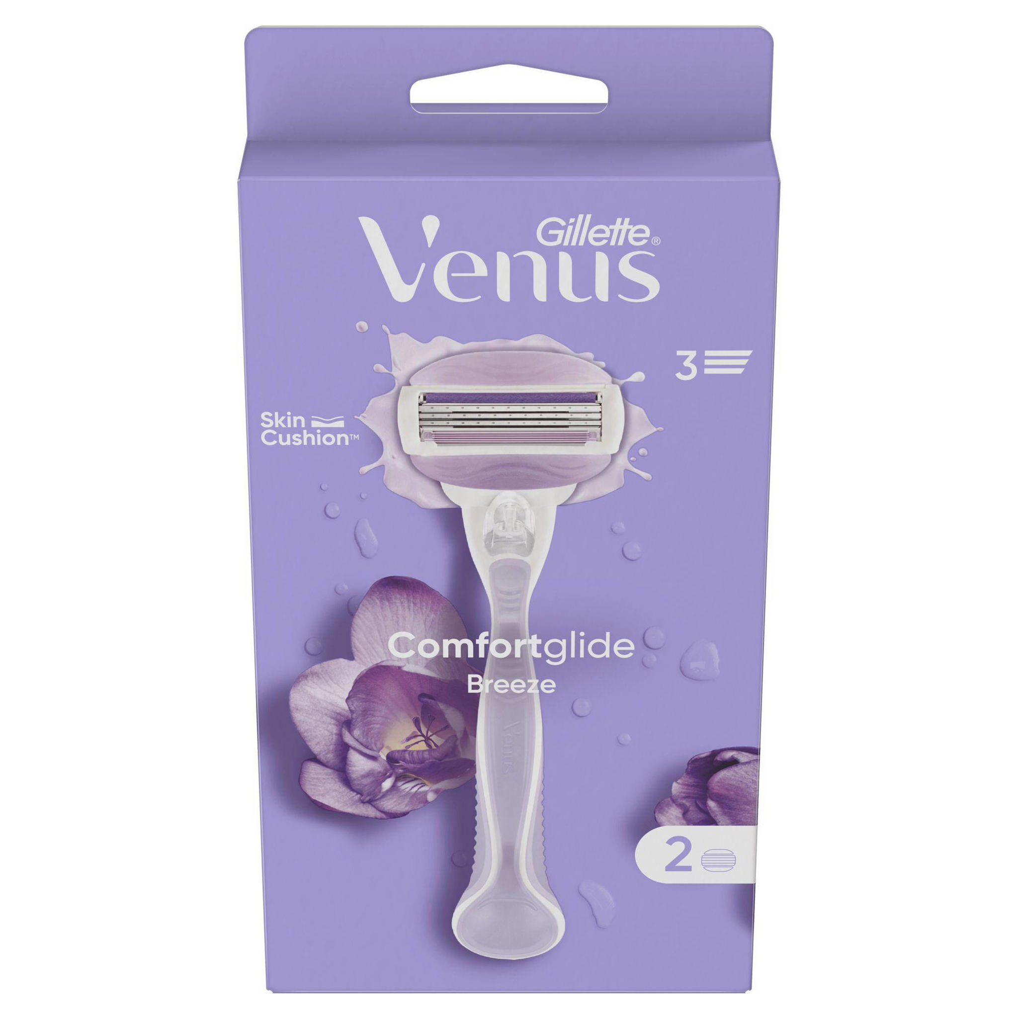 Gillette Venus Comfortglide Breeze Scheersysteem - 2 Navulmesjes | wehkamp