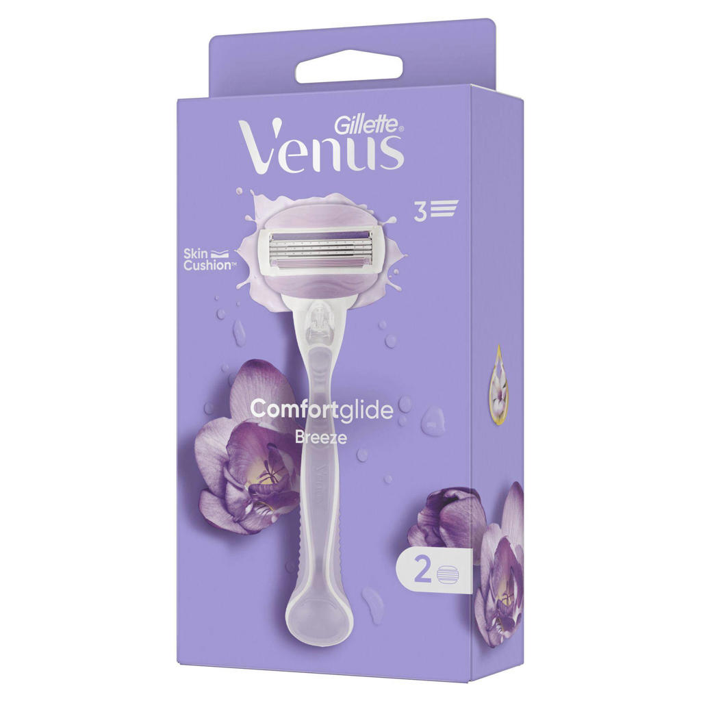 Gillette Venus Comfortglide Breeze Scheersysteem - 2 Navulmesjes | wehkamp