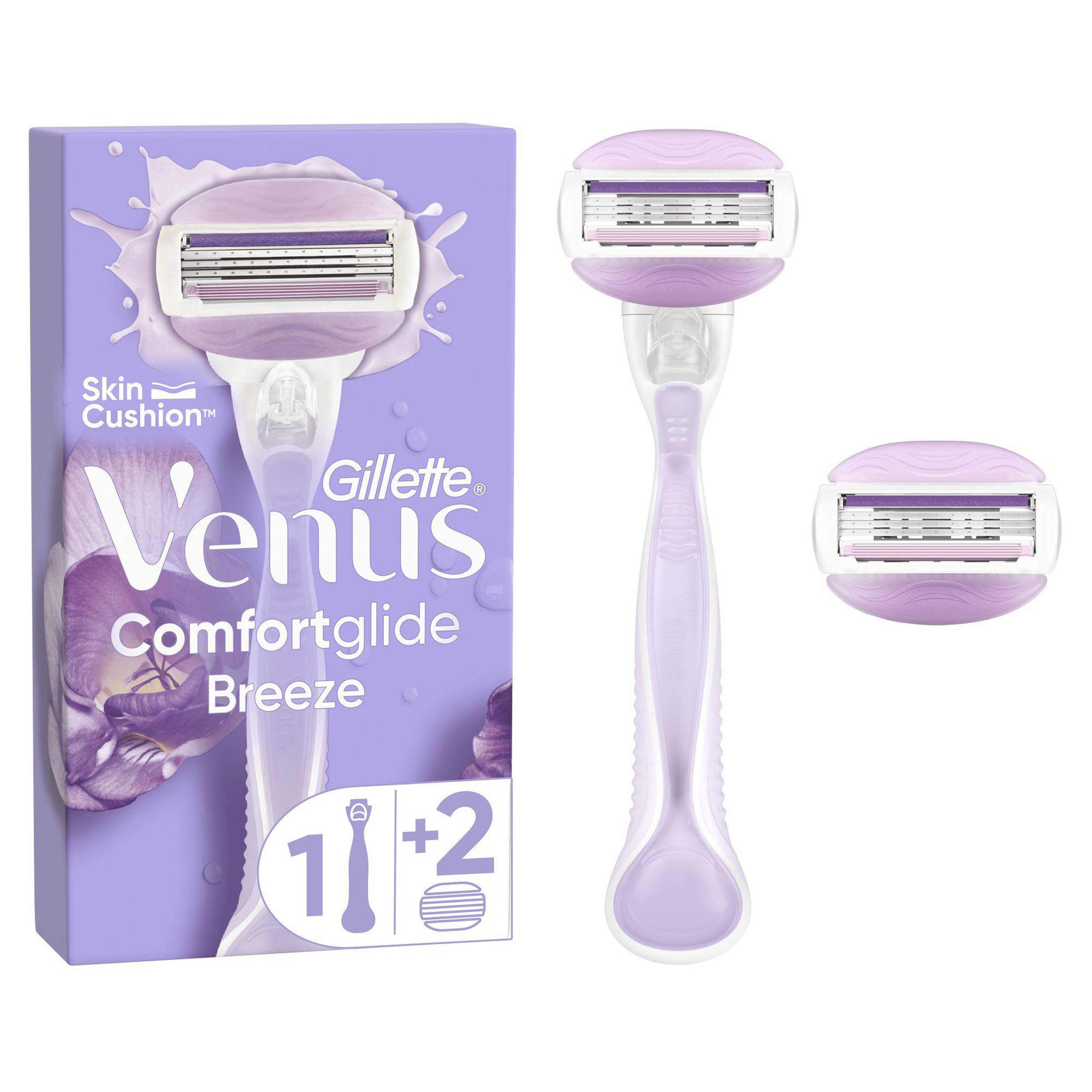Gillette Venus Comfortglide Breeze scheersysteem - 2 navulmesjes | wehkamp