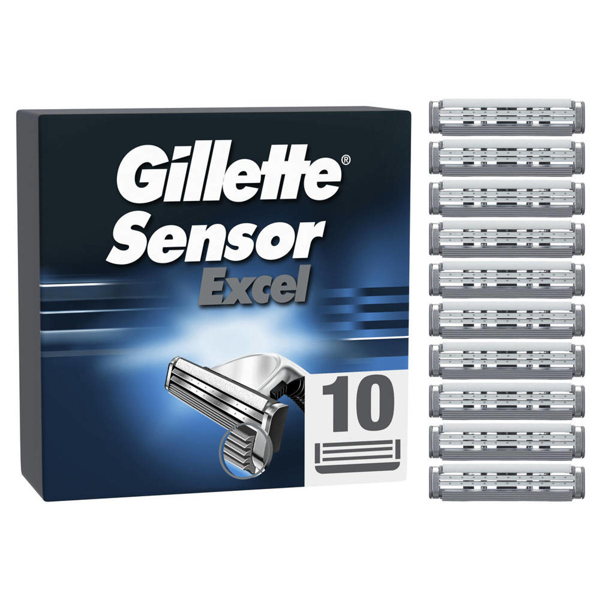 Gillette Sensor Excel - 10 Scheermesjes | wehkamp