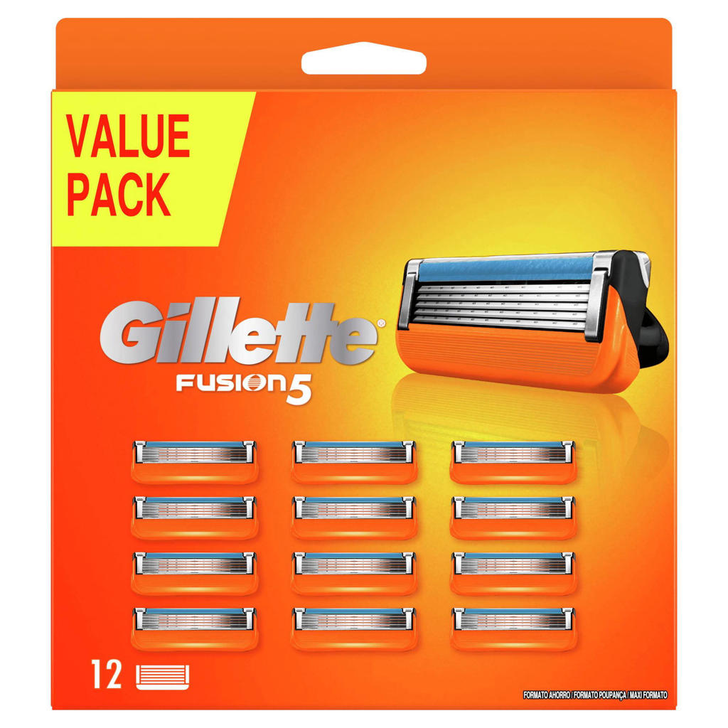 Gillette Gillette Fusion5 Scheermesjes -12 Navulmesjes | wehkamp